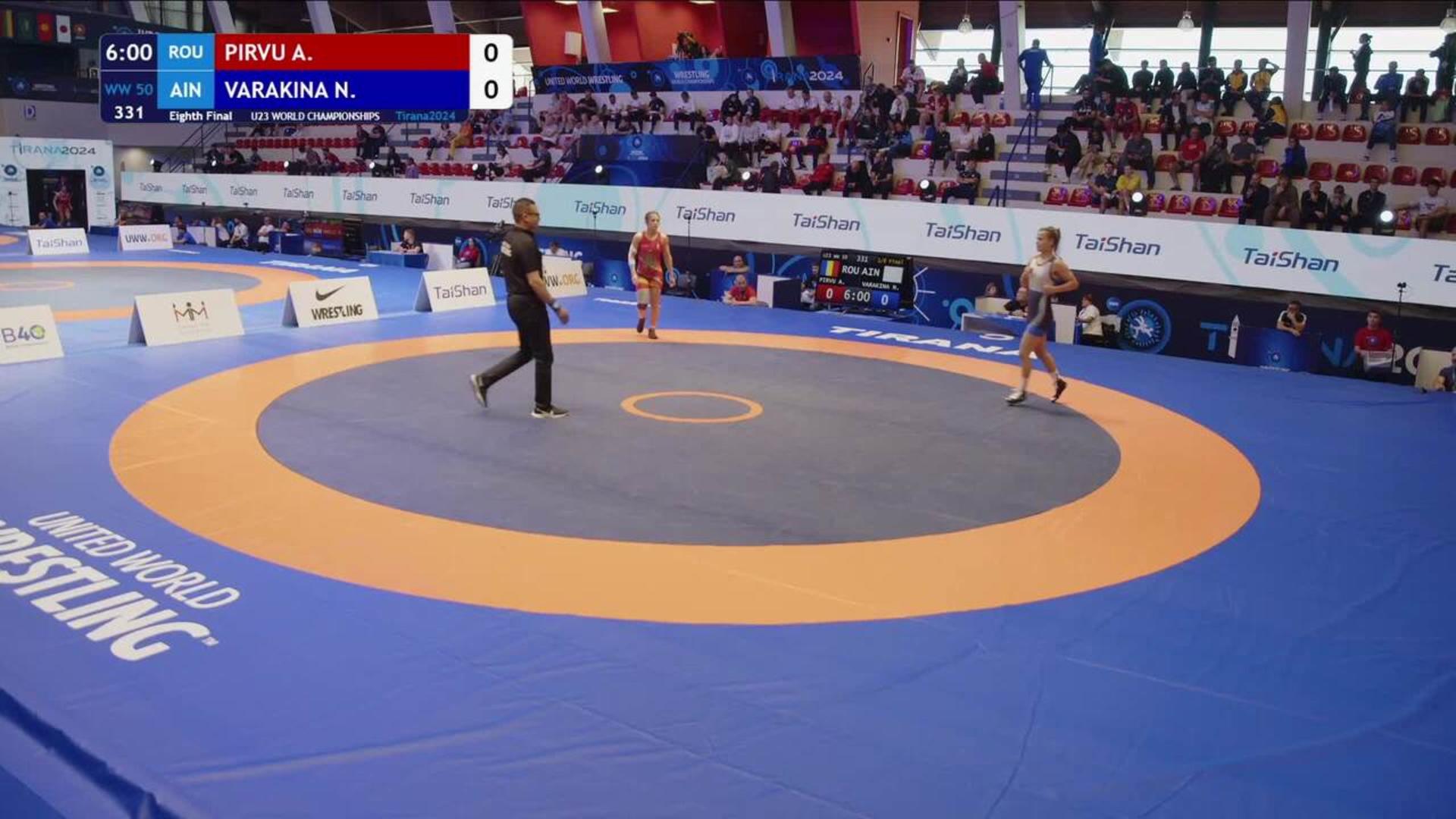 Ana Maria PIRVU (ROU) vs. Natallia VARAKINA (AIN) | 2024 U23 World ...