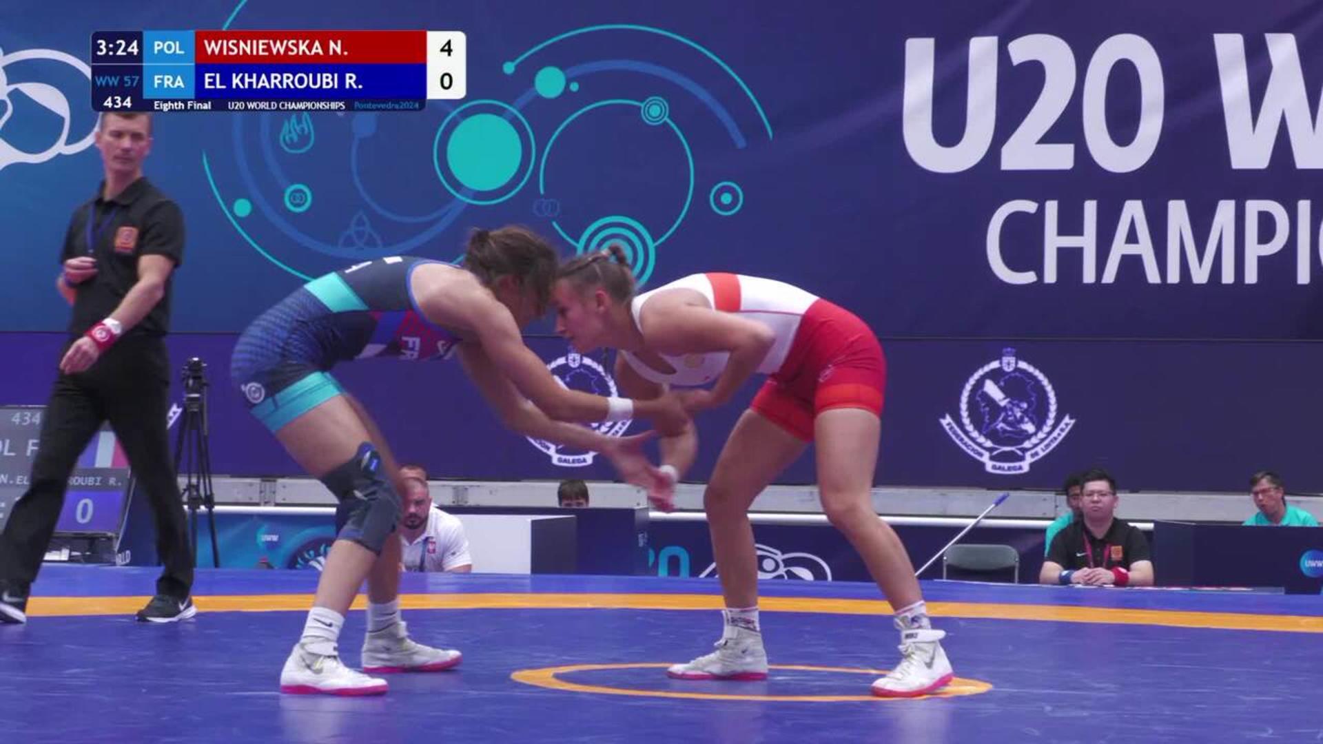 Nikola Monika WISNIEWSKA (POL) vs. Romaissa EL KHARROUBI (FRA) | U20 ...