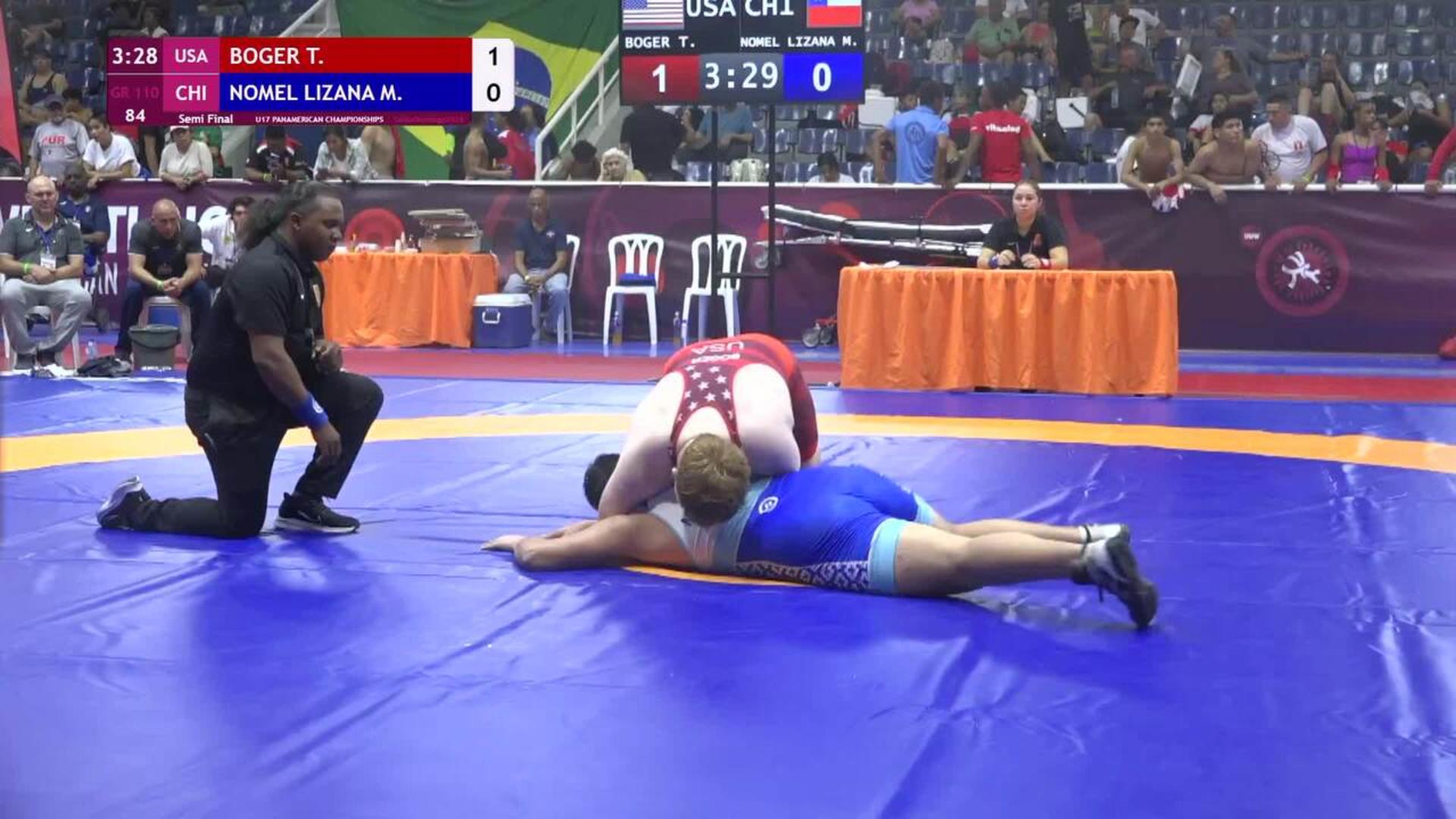 Trayvn Wayne BOGER (USA) vs. Malcolm Raul NOMEL LIZANA (CHI) | U17 ...