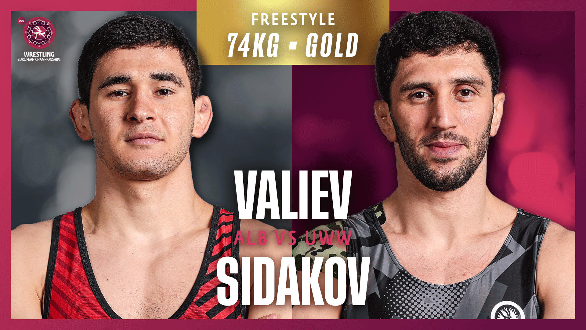 Chermen VALIEV (ALB) vs. Zaurbek SIDAKOV (UWW) | EUROPEAN WRESTLING ...
