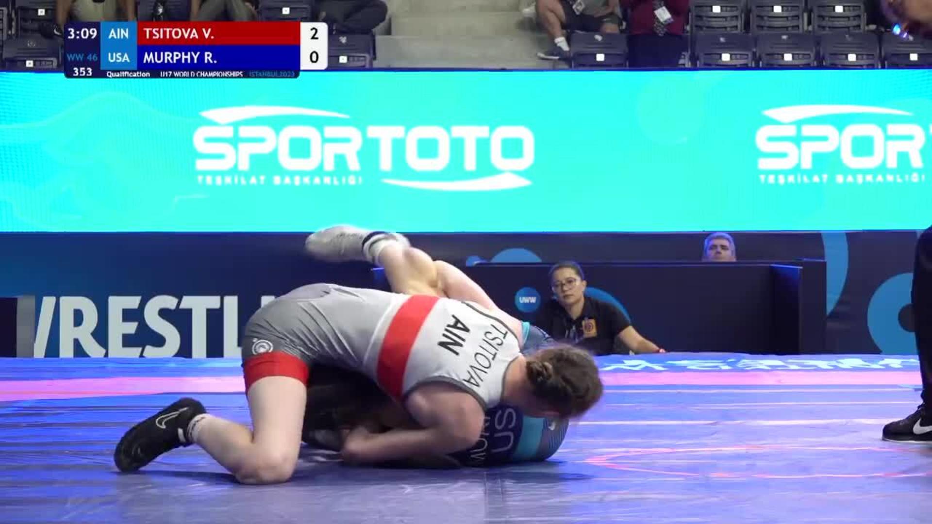 Qualification • WW 46Kg • Valeryia TSITOVA (AIN) vs. Rianne Marie MURPHY (USA)