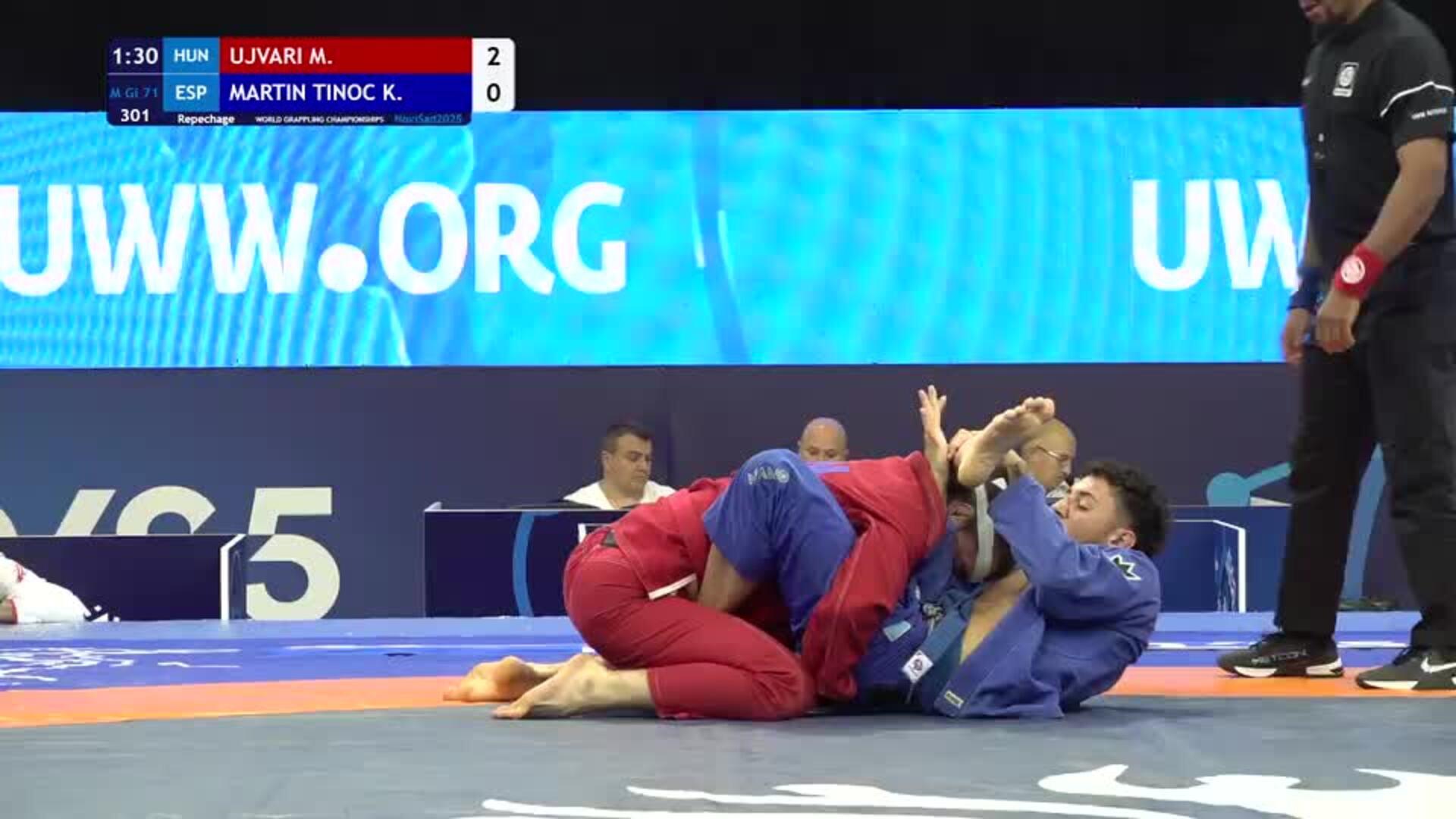 Mark Mate UJVARI (HUN) vs. Kevin MARTIN TINOCO (ESP) | WORLD GRAPPLING ...