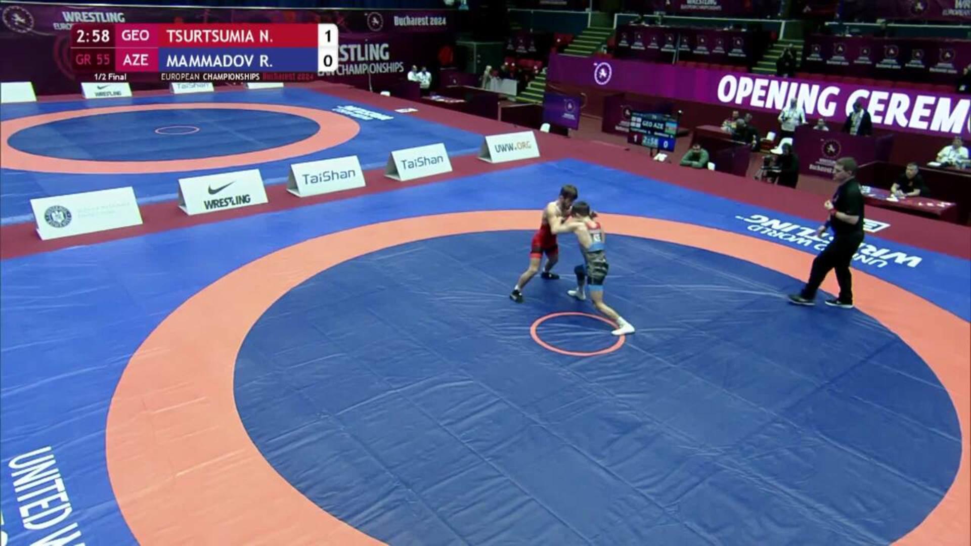 Nugzari TSURTSUMIA (GEO) vs. Rashad MAMMADOV (AZE) | EUROPEAN ...