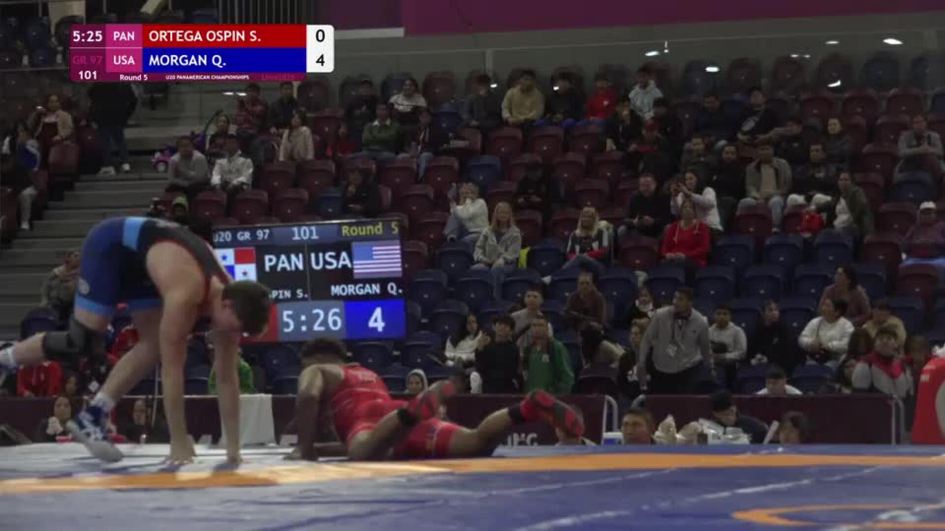 Sadath Kaleb ORTEGA OSPINO (PAN) vs. Quinlan Martin MORGAN (USA) | U20 PANAMERICAN CHAMPIONSHIPS ...