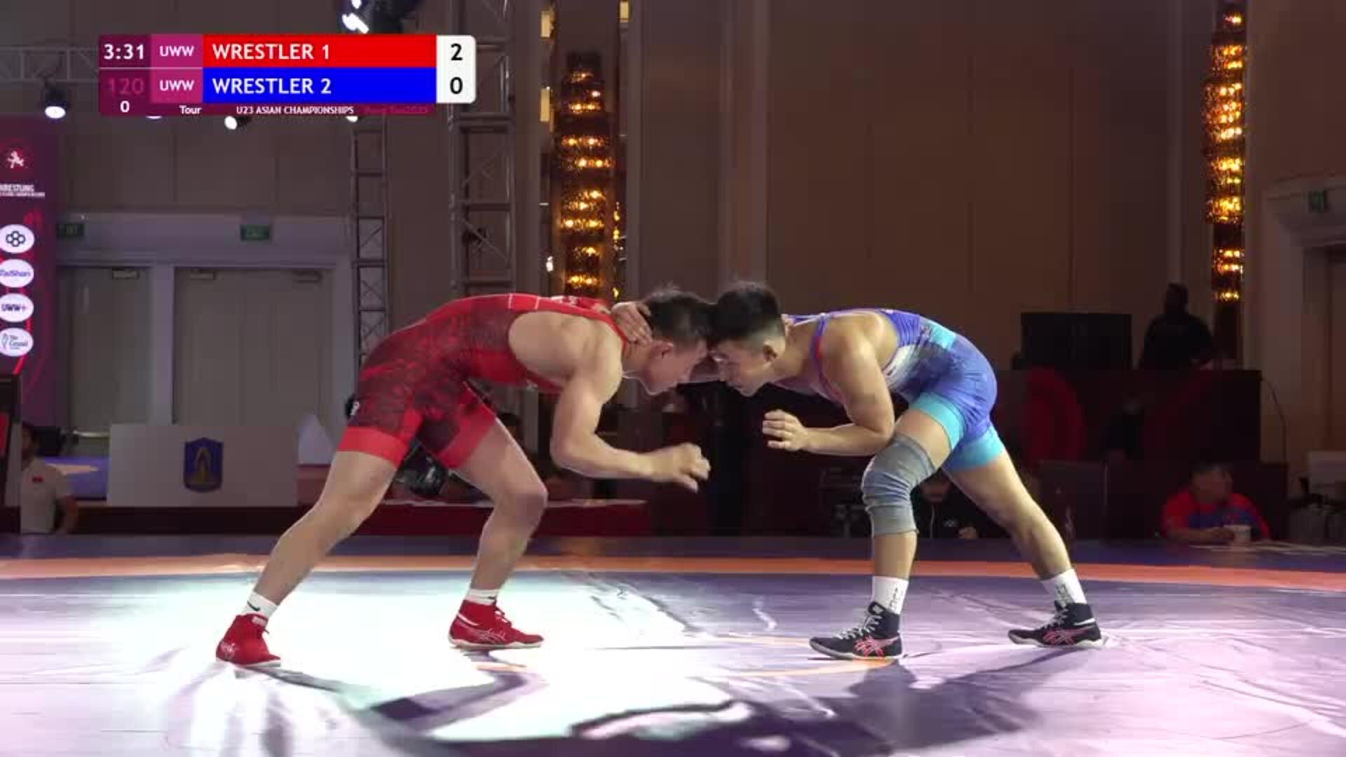 Iukhan DOKTURBEK UULU (KGZ) vs. Batnasan GANKHULEG (MGL) | U23 ASIAN ...