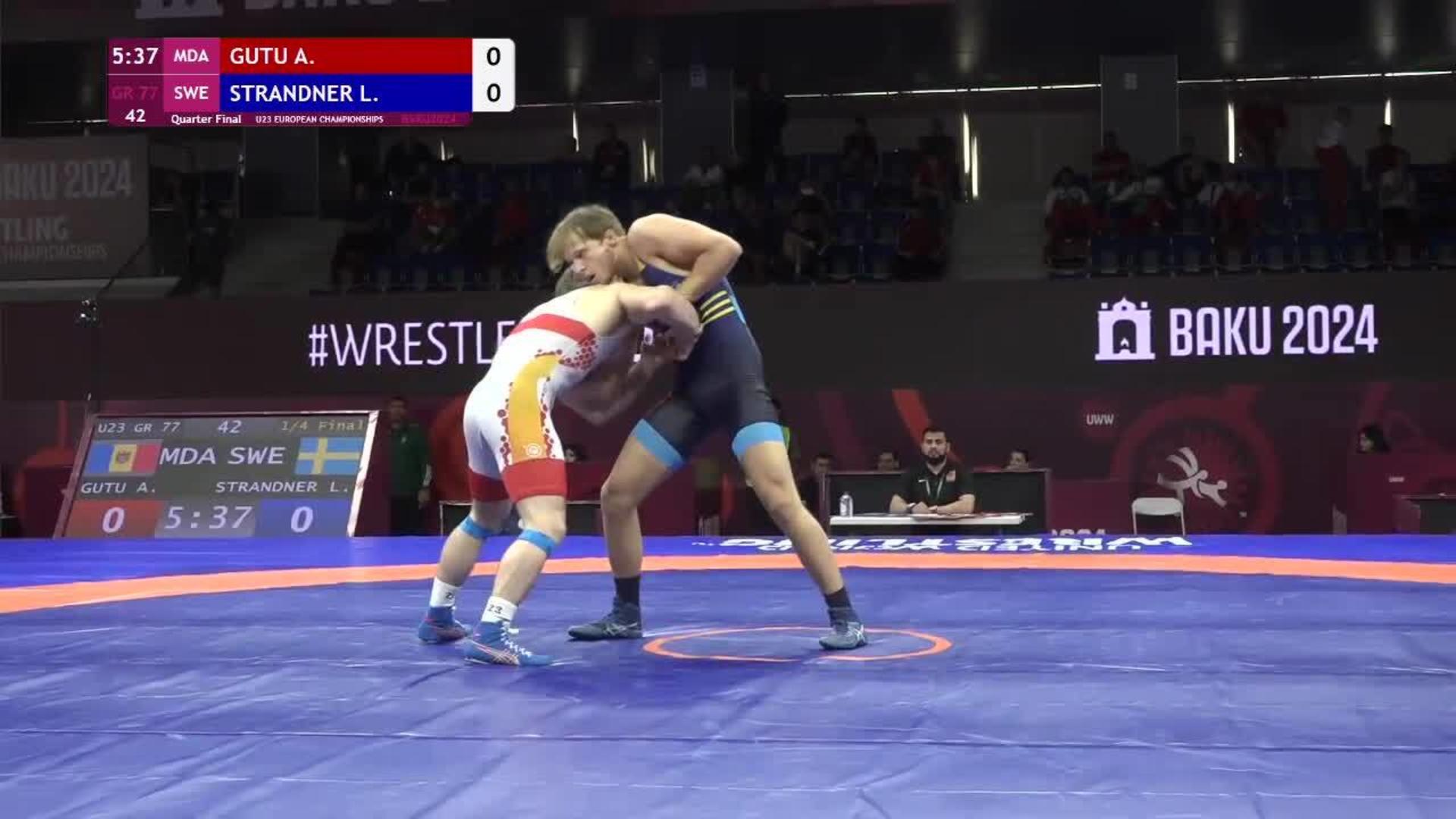 Alexandrin GUTU (MDA) vs. Lars Adam Magnus STRANDNER (SWE) | U23 ...