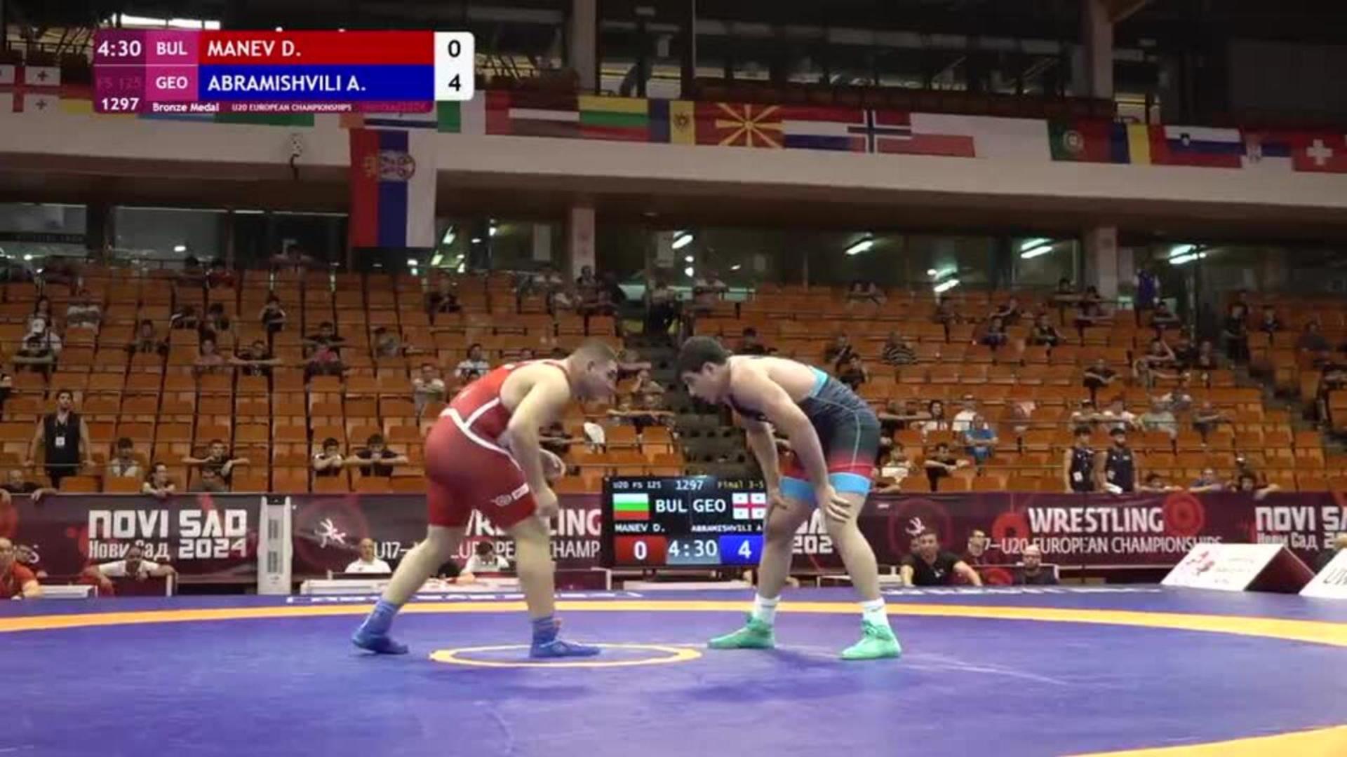 Dian Dianov MANEV (BUL) vs. Aleksandre ABRAMISHVILI (GEO) | U20 ...