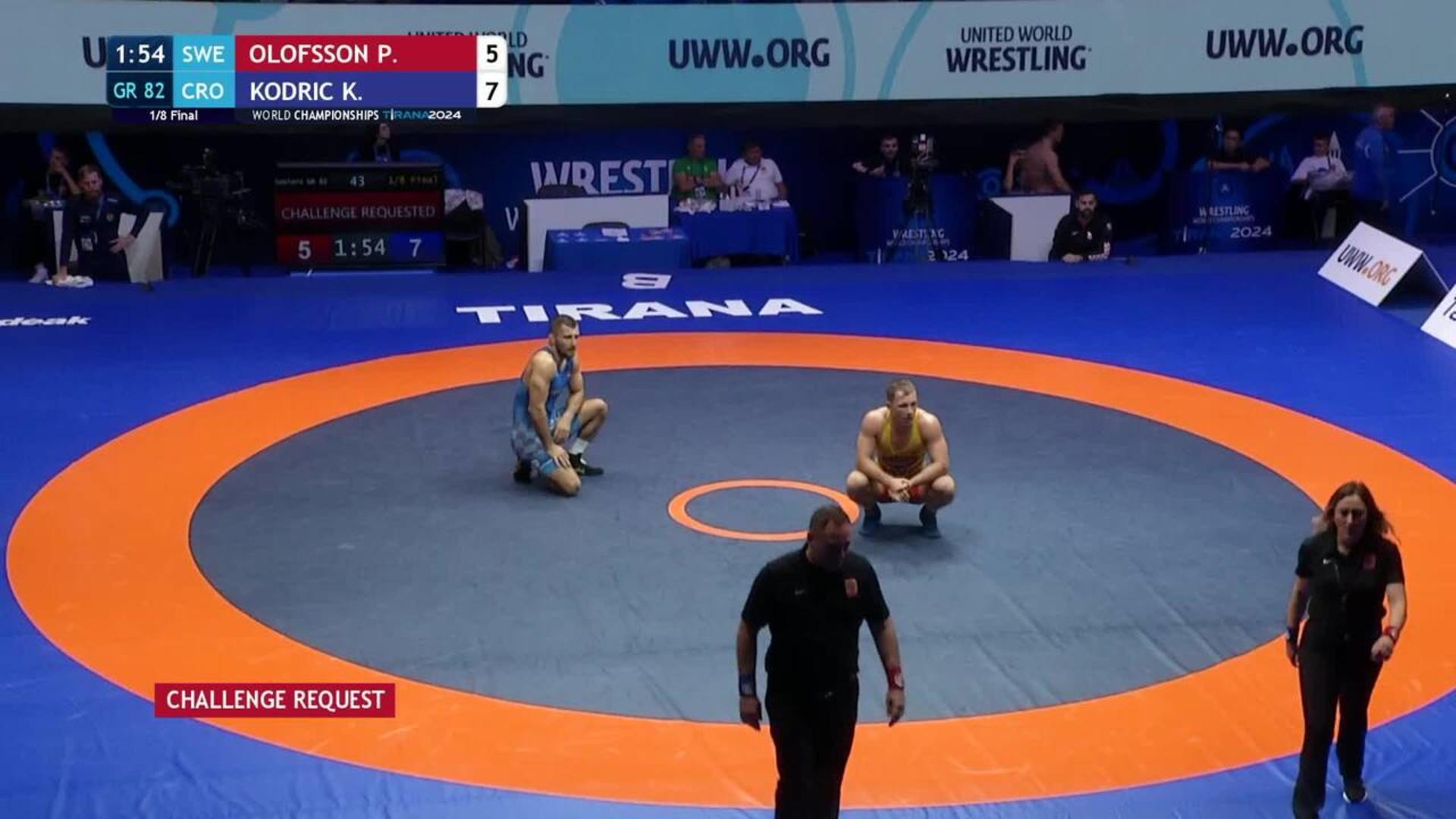 Per Albin OLOFSSON (SWE) vs. Karlo KODRIC (CRO) | WORLD CHAMPIONSHIPS ...