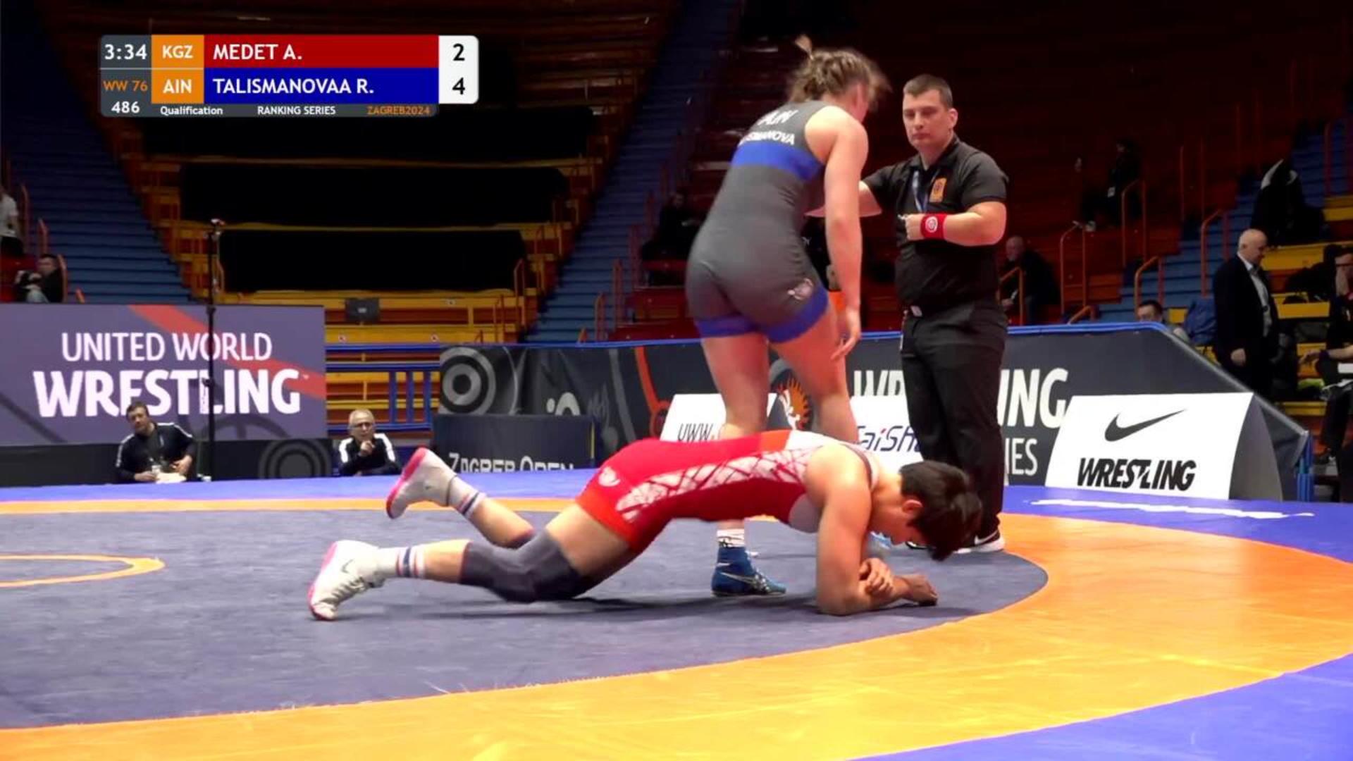 Aiperi MEDET KYZY (KGZ) vs. Rita TALISMANOVAAA (AIN) | Seniors Ranking Series 2024 ...