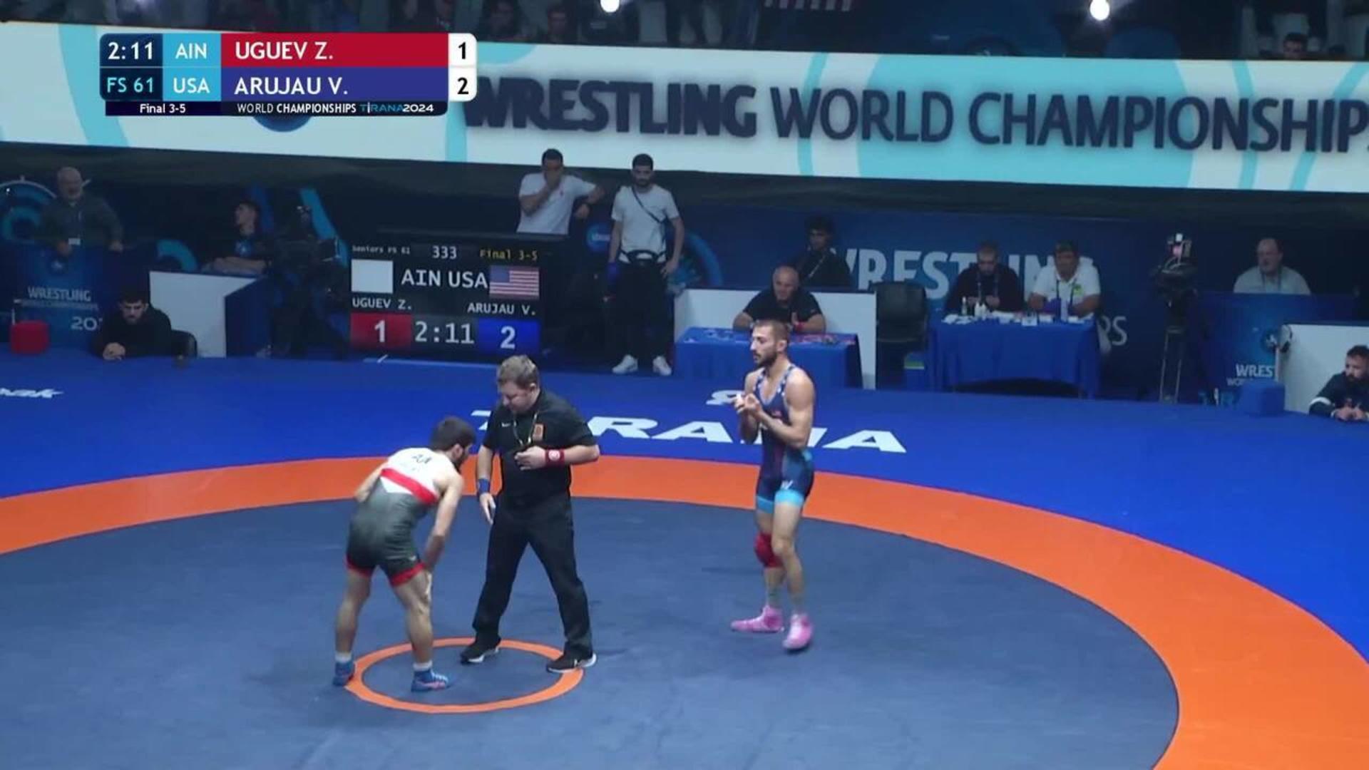Zavur UGUEV (AIN) vs. Vitali ARUJAU (USA) | WORLD CHAMPIONSHIPS 2024 ...
