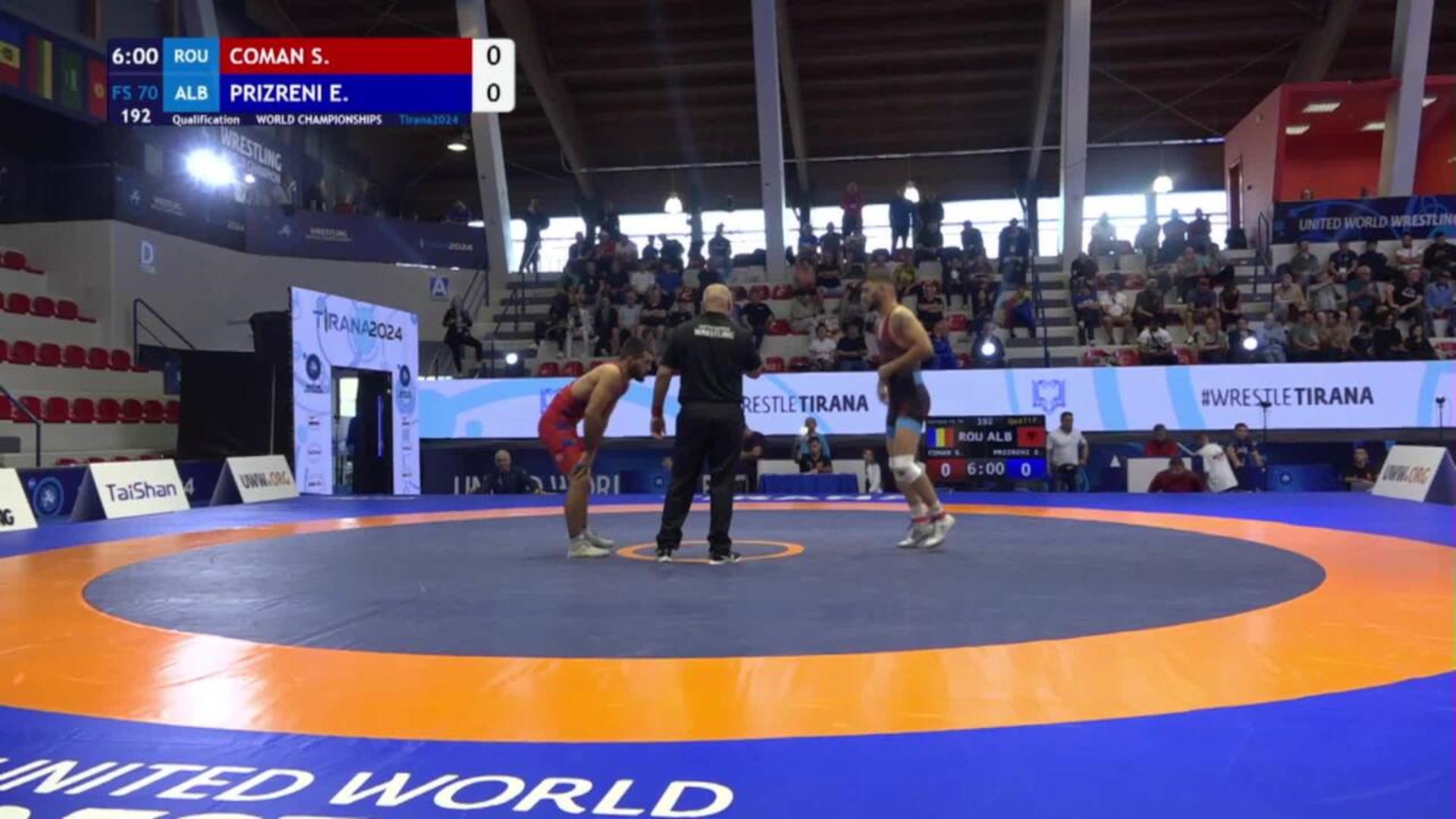 Stefan Ionut COMAN (ROU) vs. Eriglent PRIZRENI (ALB) | 2024 Seniors ...