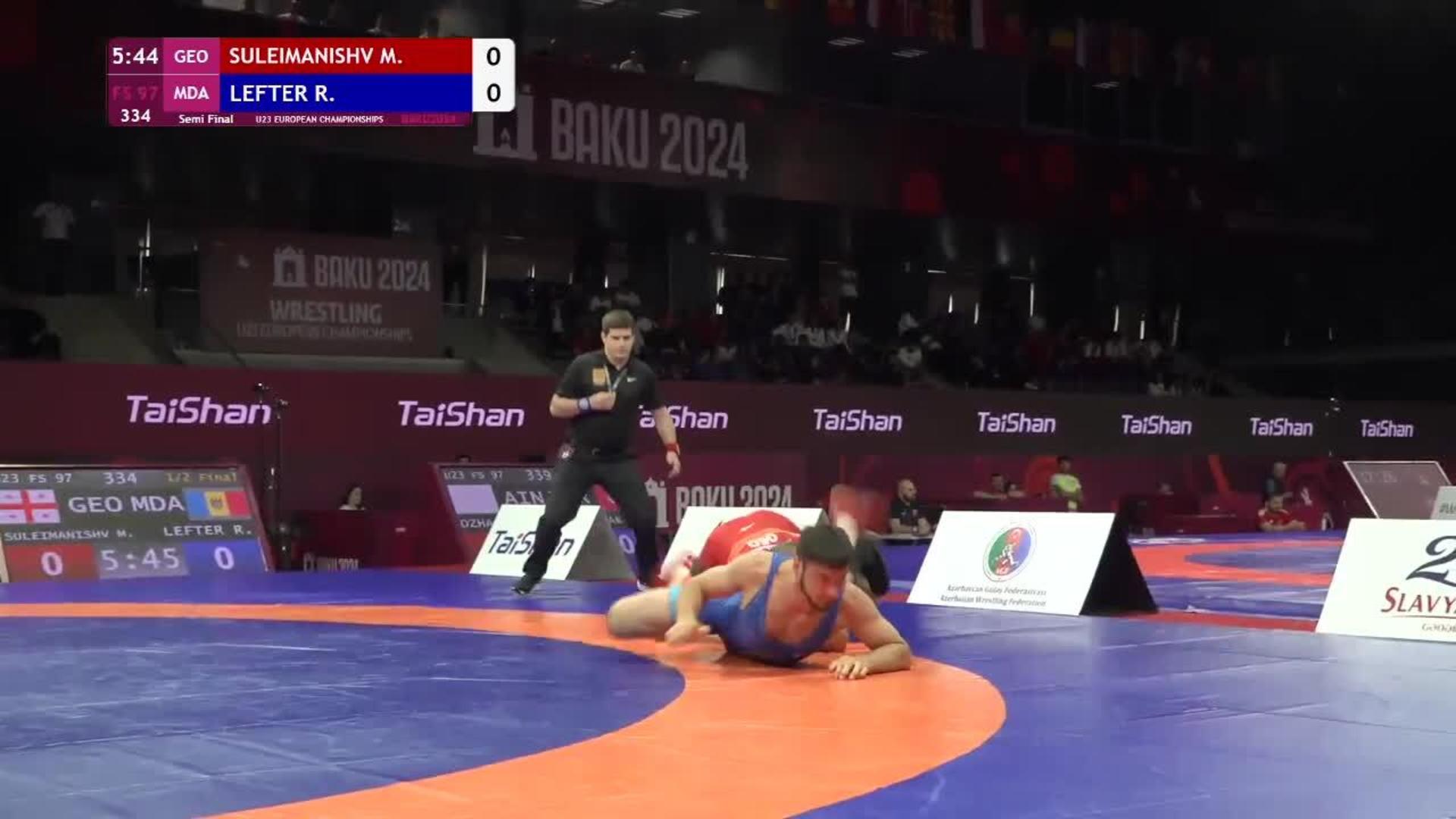 Merab SULEIMANISHVILI (GEO) vs. Radu LEFTER (MDA) | U23 Continental ...