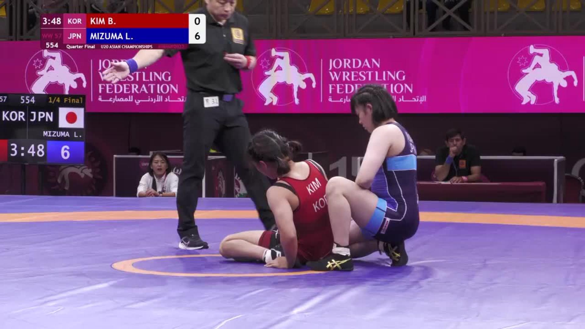 Quarter Final • WW 57Kg • Bogyeong KIM (KOR) vs. Luna MIZUMA (JPN)