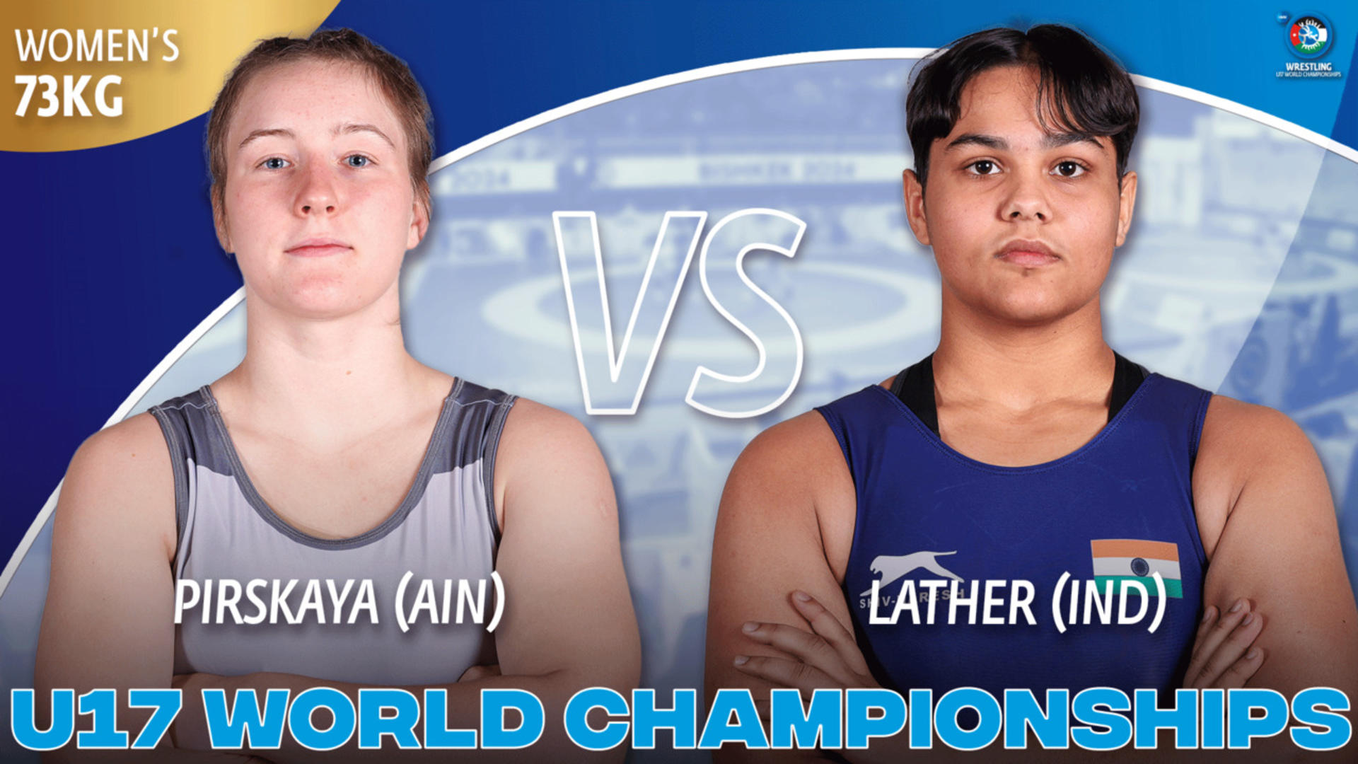 Hanna PIRSKAYA (AIN) vs. Mansi LATHER (IND) | U17 WORLD CHAMPIONSHIPS 2024 | Gold Medal | WW 73Kg