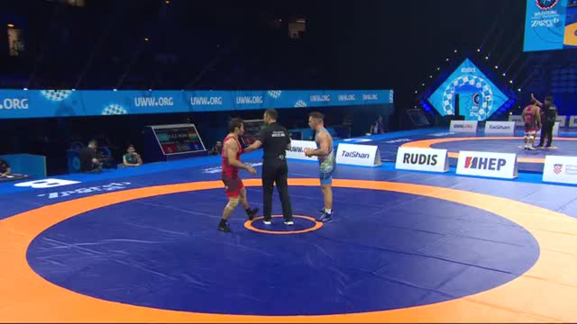 Demeu ZHADRAYEV (KAZ) vs. Robert Attila FRITSCH (HUN) | WORLD WRESTLING ...