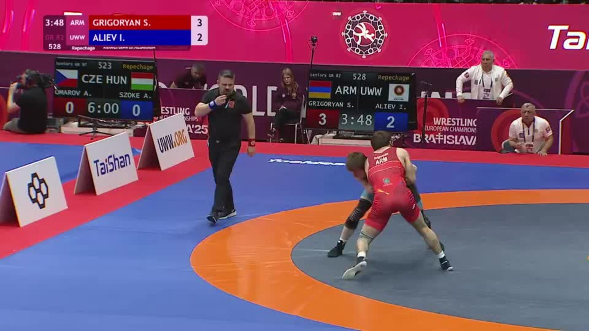 Samvel GRIGORYAN (ARM) vs. Islam Ismailovich ALIEV (UWW) | EUROPEAN ...