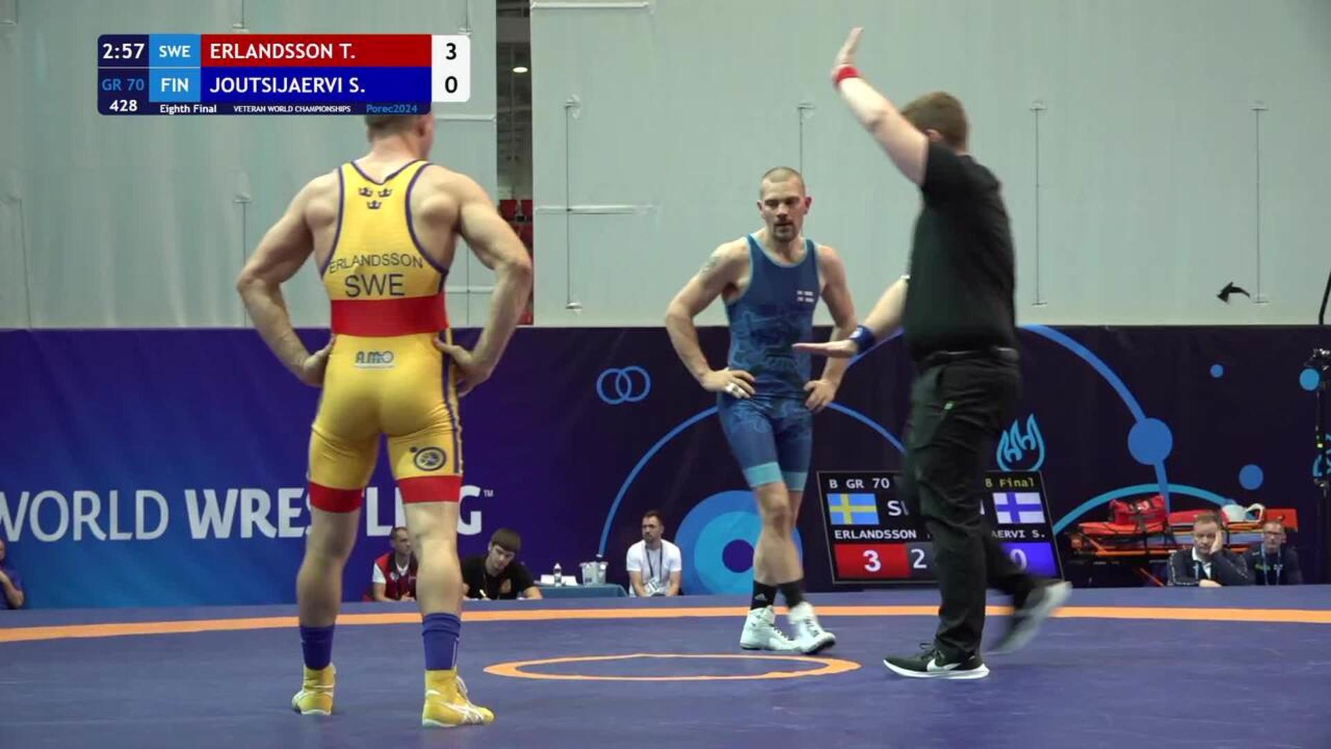 Tom Robin ERLANDSSON (SWE) vs. Sami Christer JOUTSIJAERVI (FIN ...