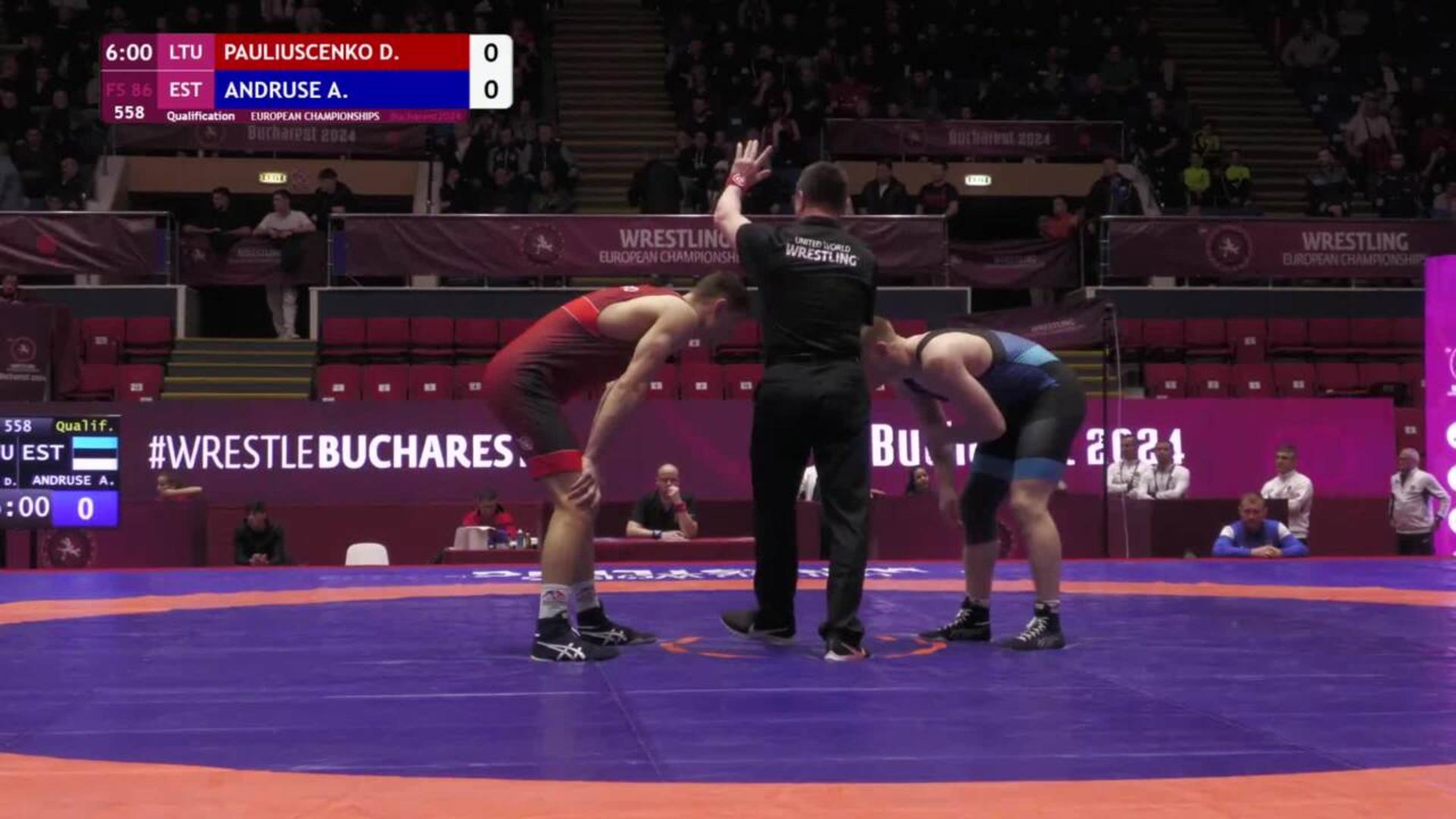 Domantas PAULIUSCENKO (LTU) vs. Aimar ANDRUSE (EST) | 2024 Seniors ...