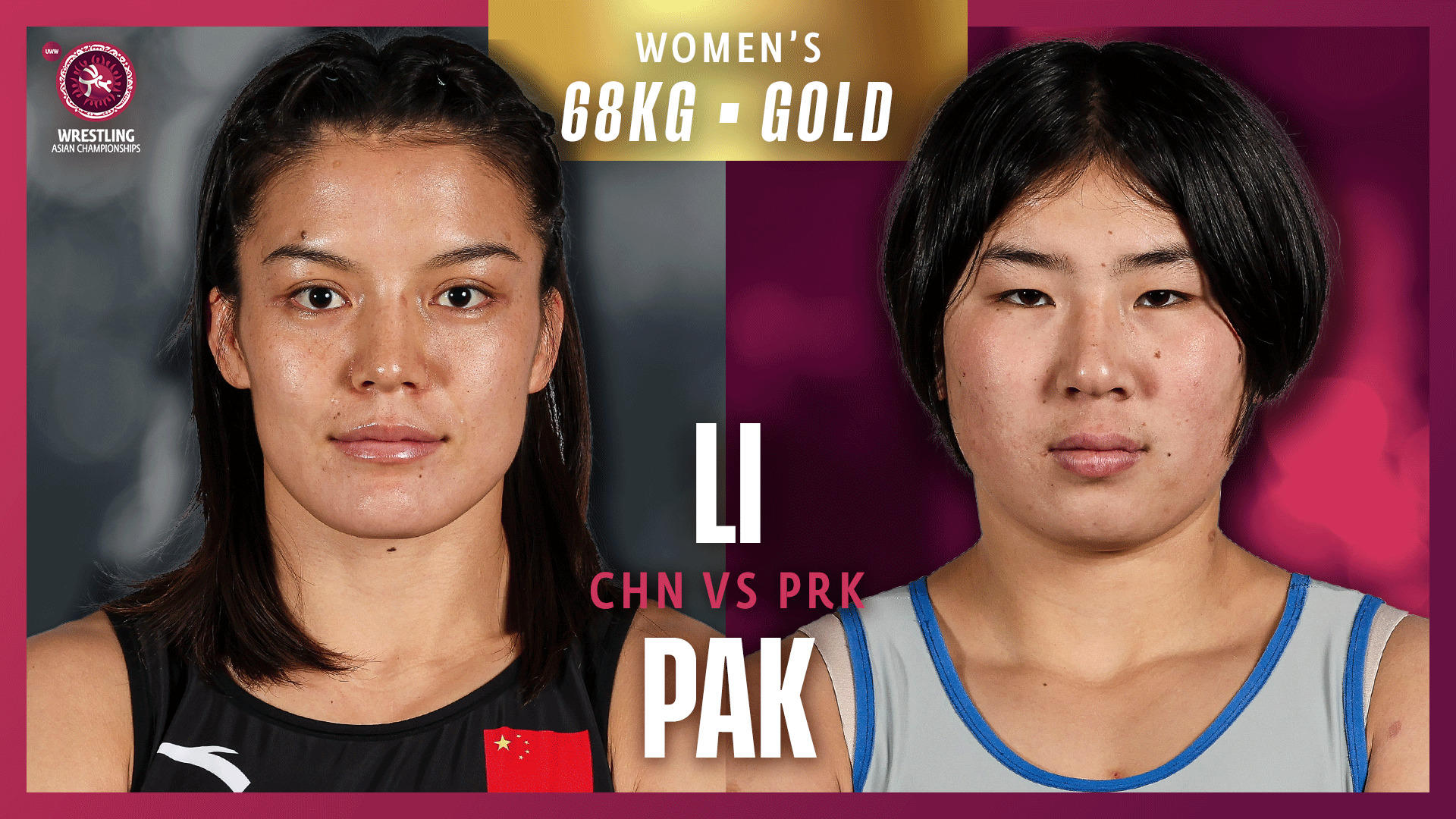 Sol Gum PAK (PRK) vs. Zelu LI (CHN) | ASIAN WRESTLING CHAMPIONSHIPS ...