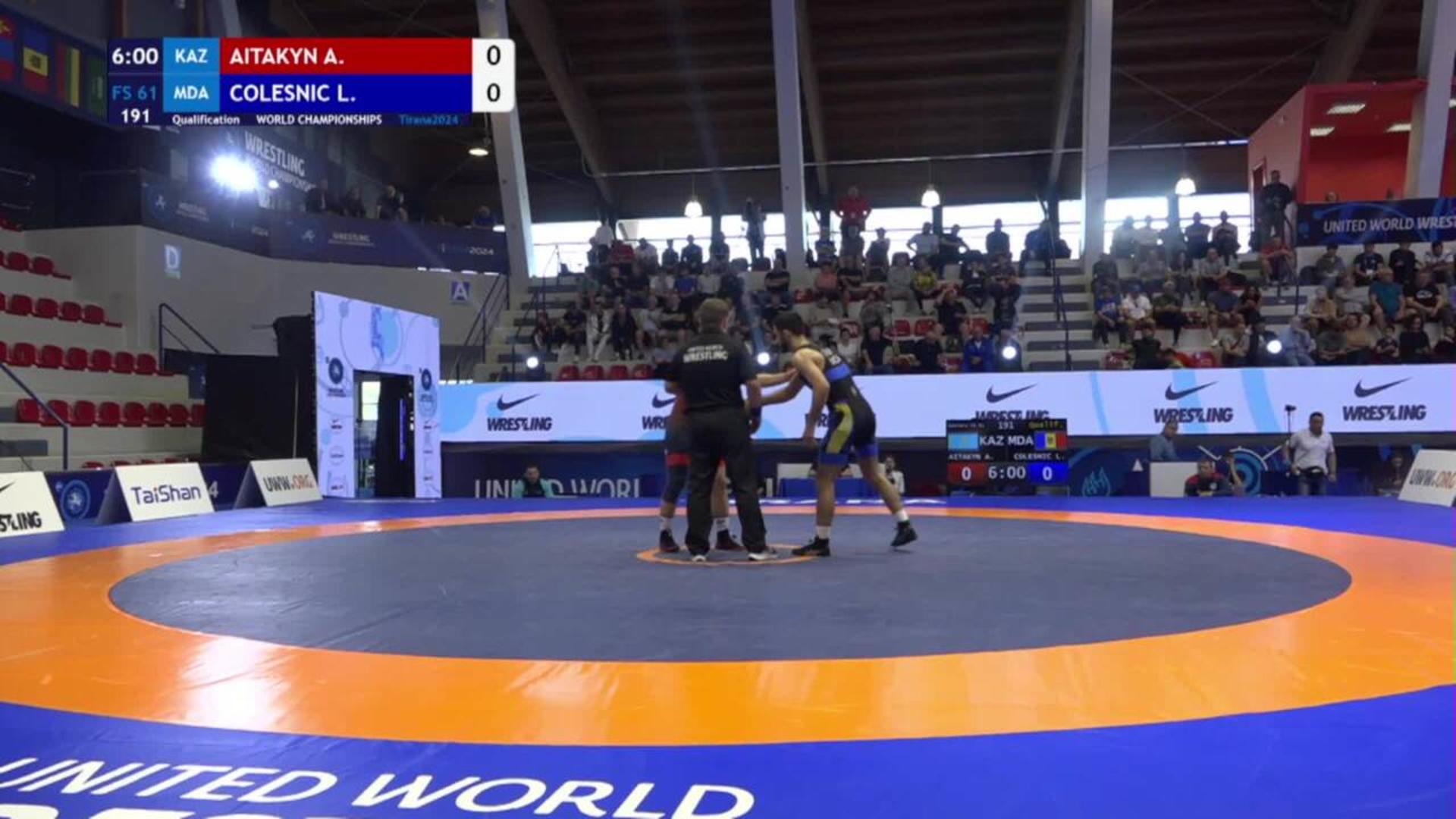 Assyl AITAKYN (KAZ) vs. Leomid COLESNIC (MDA) | 2024 Seniors World ...