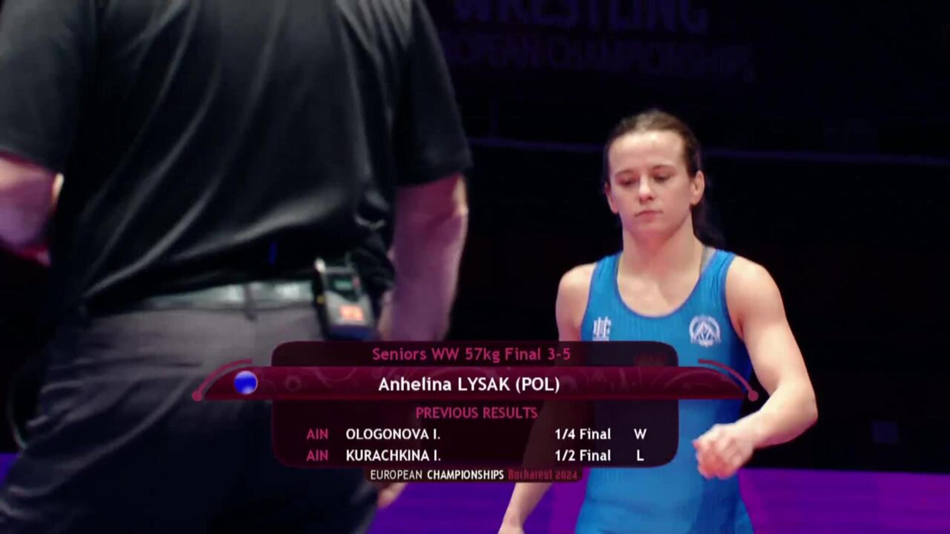 Mihaela SAMOIL (MDA) vs. Anhelina LYSAK (POL) | 2024 Seniors European Championships | Bronze ...