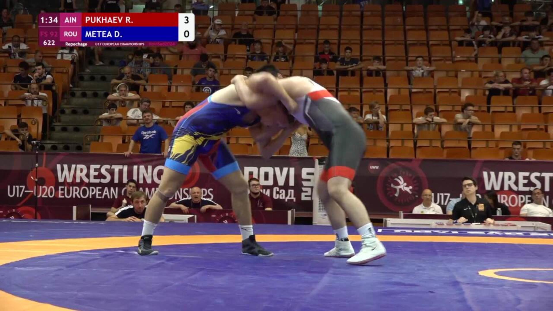 Roland PUKHAEV (AIN) vs. David Adrian METEA (ROU) | U17 EUROPEAN ...