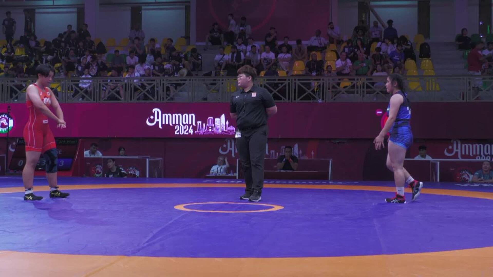 Miyu TAKAYAMA (JPN) vs. Dilrabo DULLIEVA (UZB) | U17 ASIAN CHAMPIONSHIPS 2024 | Quarter Final ...