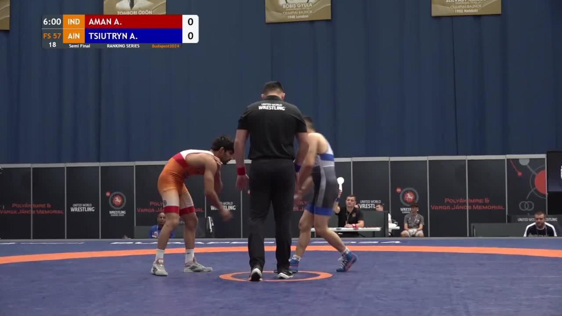 Aman AMAN (IND) vs. Aryan TSIUTRYN (AIN) | 2024 2nd Ranking Series ...