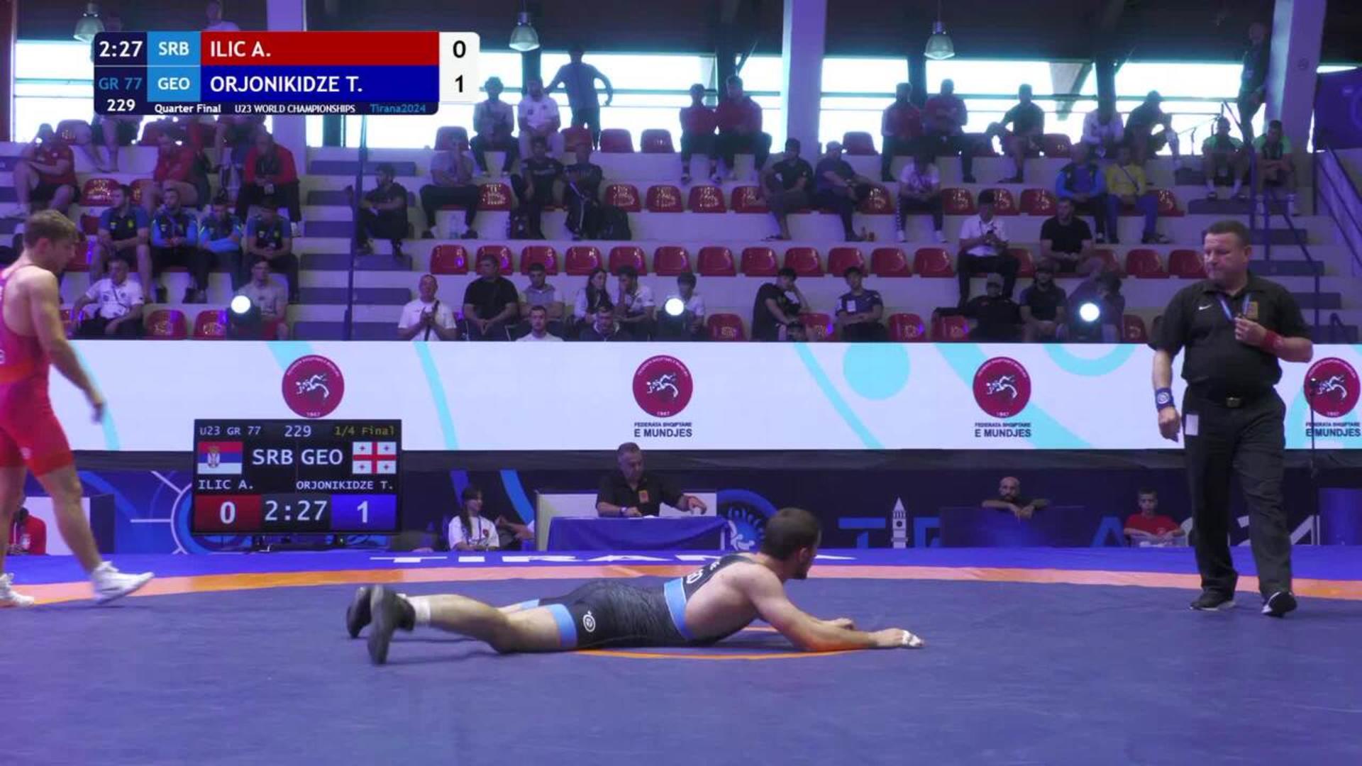 Aleksa ILIC (SRB) vs. Temuri ORJONIKIDZE (GEO) | 2024 U23 World ...