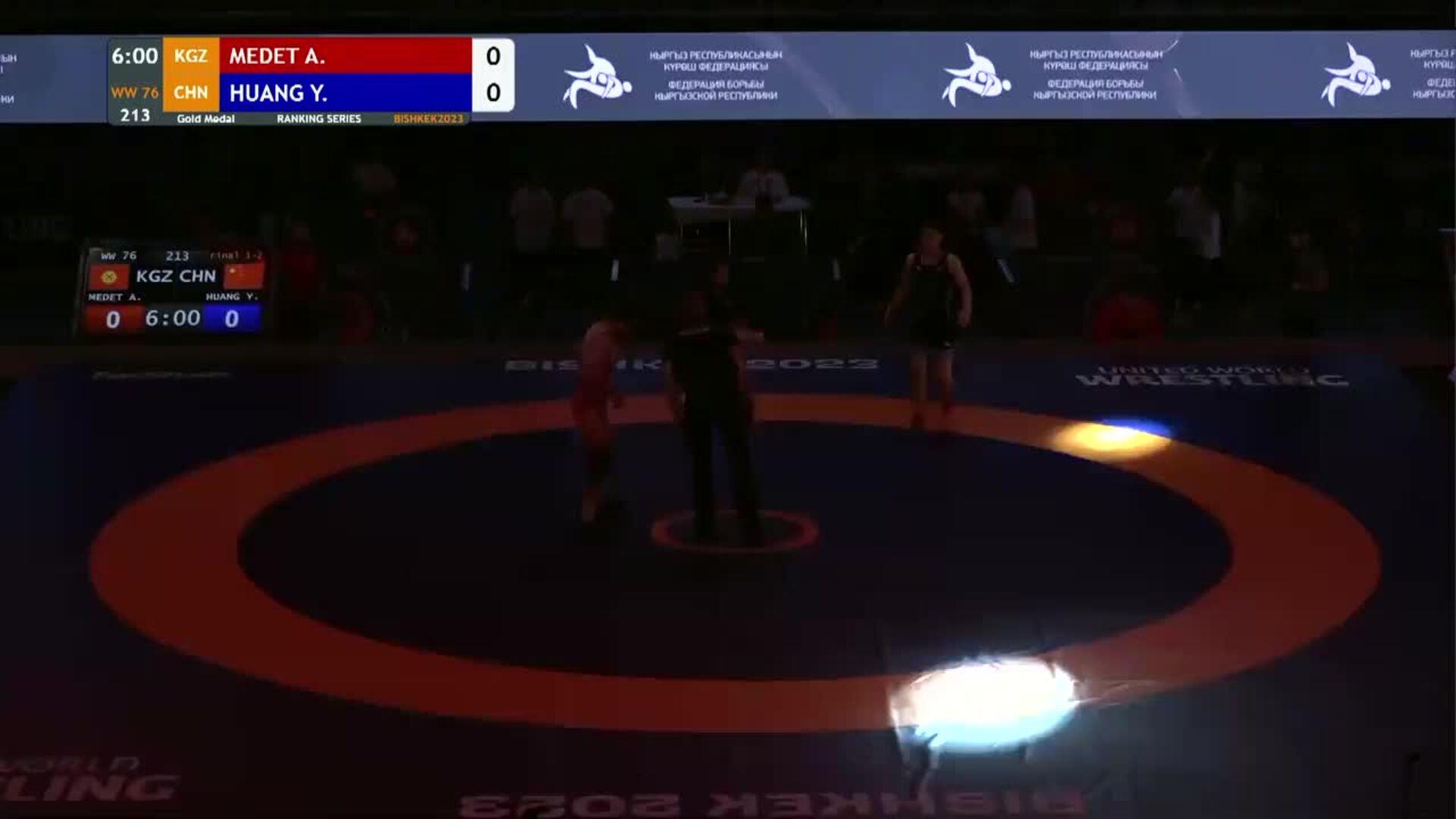Gold Medal • WW 76Kg • Aiperi MEDET KYZY (KGZ) vs. Yuanyuan HUANG (CHN)