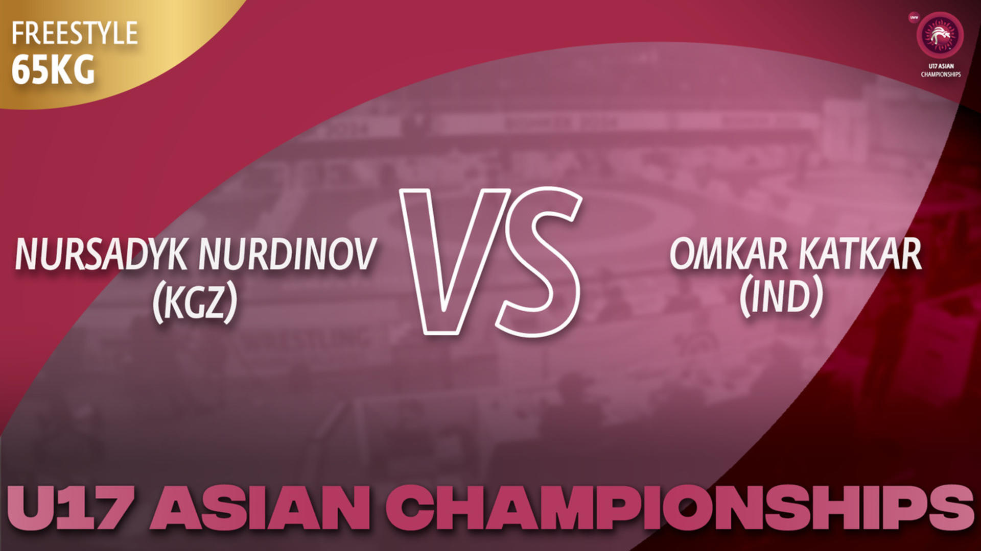 Omkar Babasaheb KATKAR (IND) vs. Nursadyk NURDINOV (KGZ) | U17 ASIAN ...