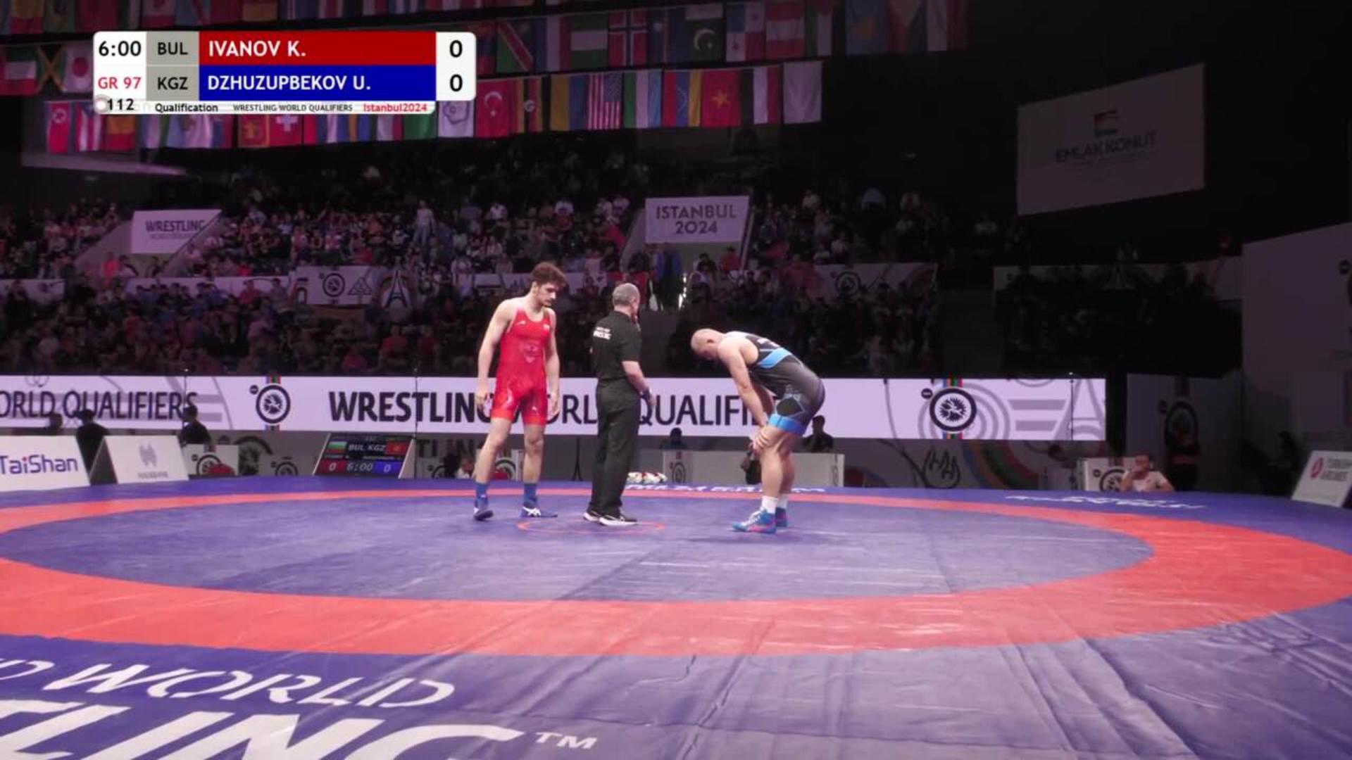 Kaloyan Dimov IVANOV (BUL) vs. Uzur DZHUZUPBEKOV (KGZ) | 2024 World OG ...