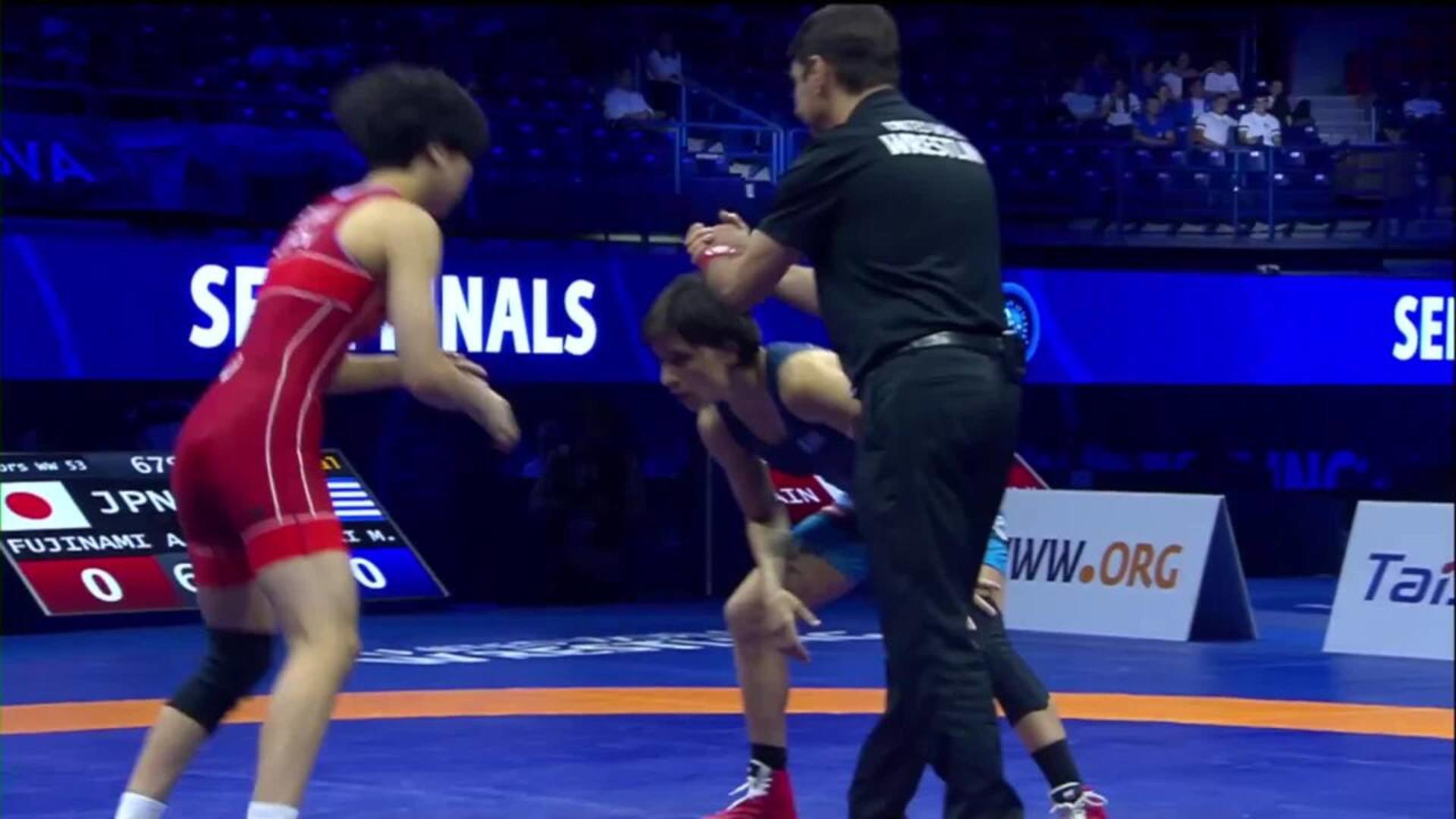 Akari FUJINAMI (JPN) vs. Maria PREVOLARAKI (GRE) | Seniors World ...