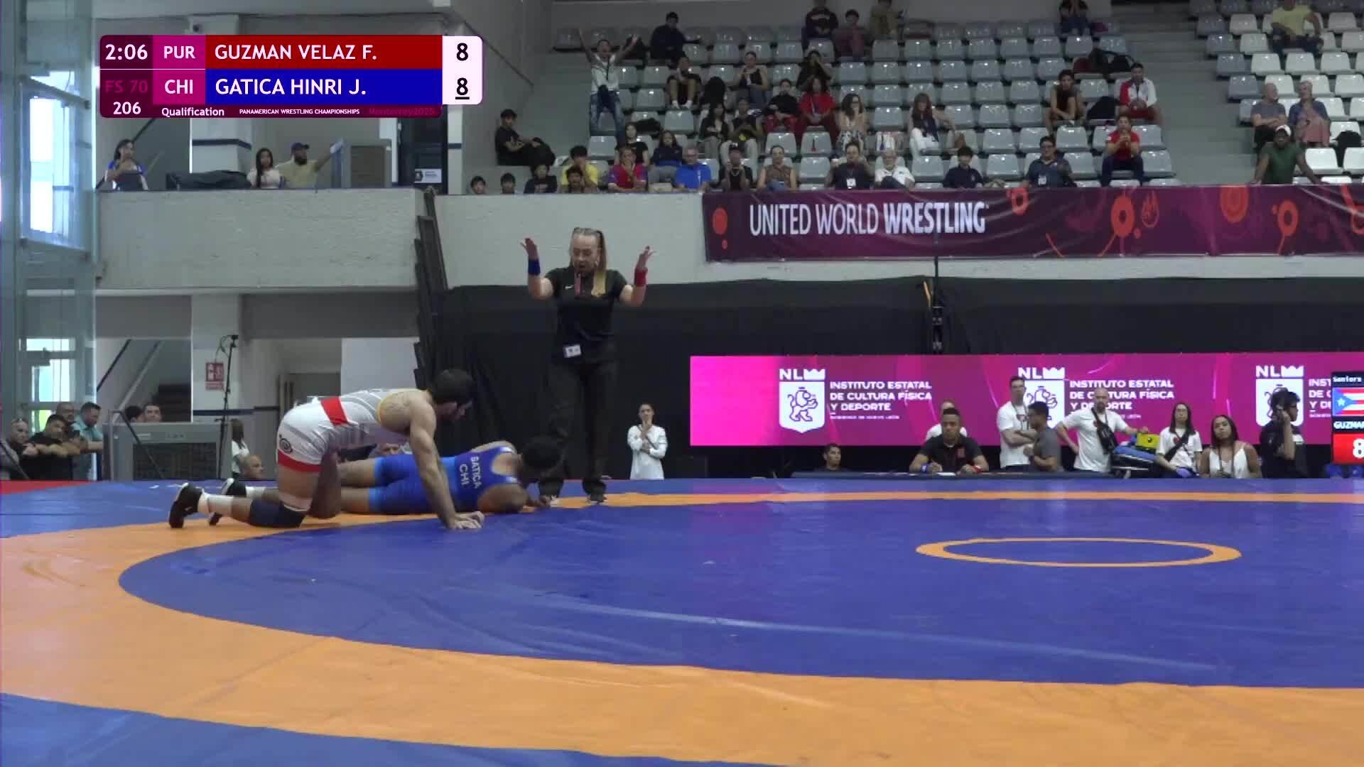 Francisco Javier GUZMAN VELAZQUEZ (PUR) vs. Jorge Franco GATICA HINRICKSEN (CHI) | PANAMERICAN ...