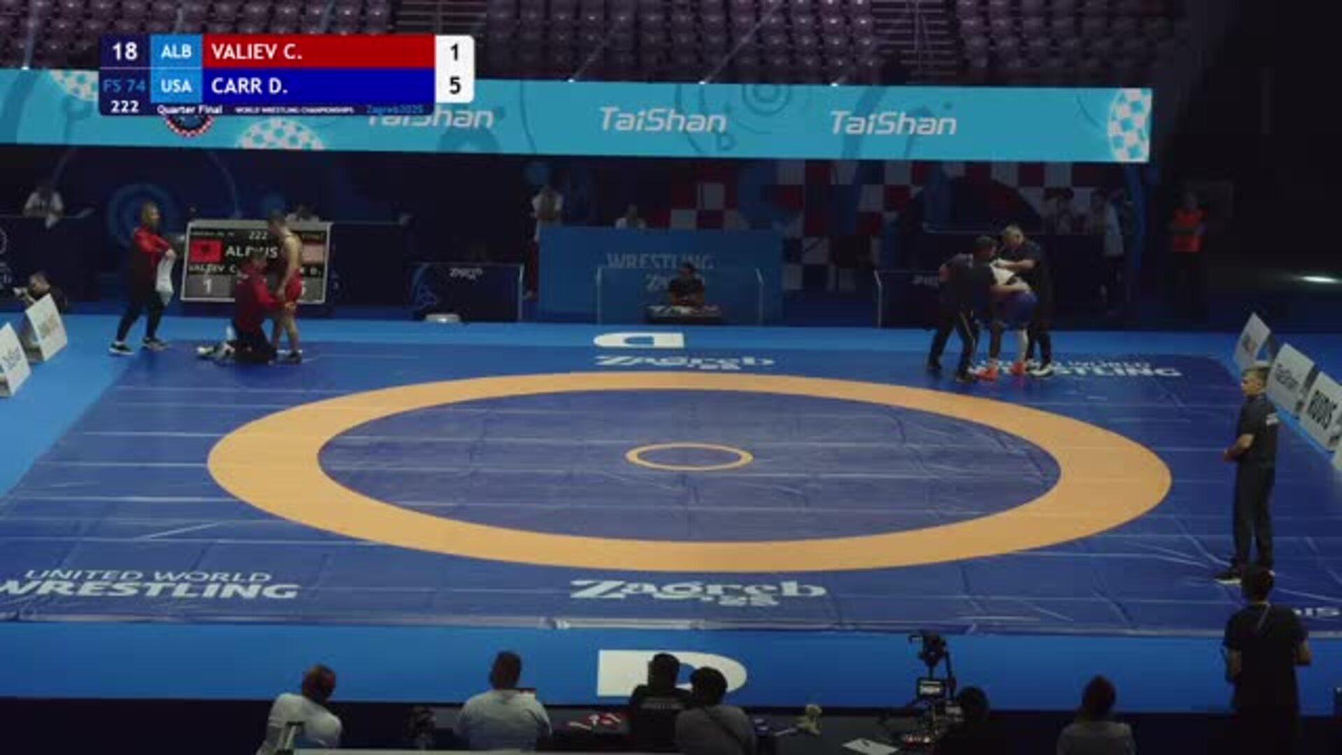 Chermen VALIEV (ALB) vs. David Aaron CARR (USA) | WORLD WRESTLING ...