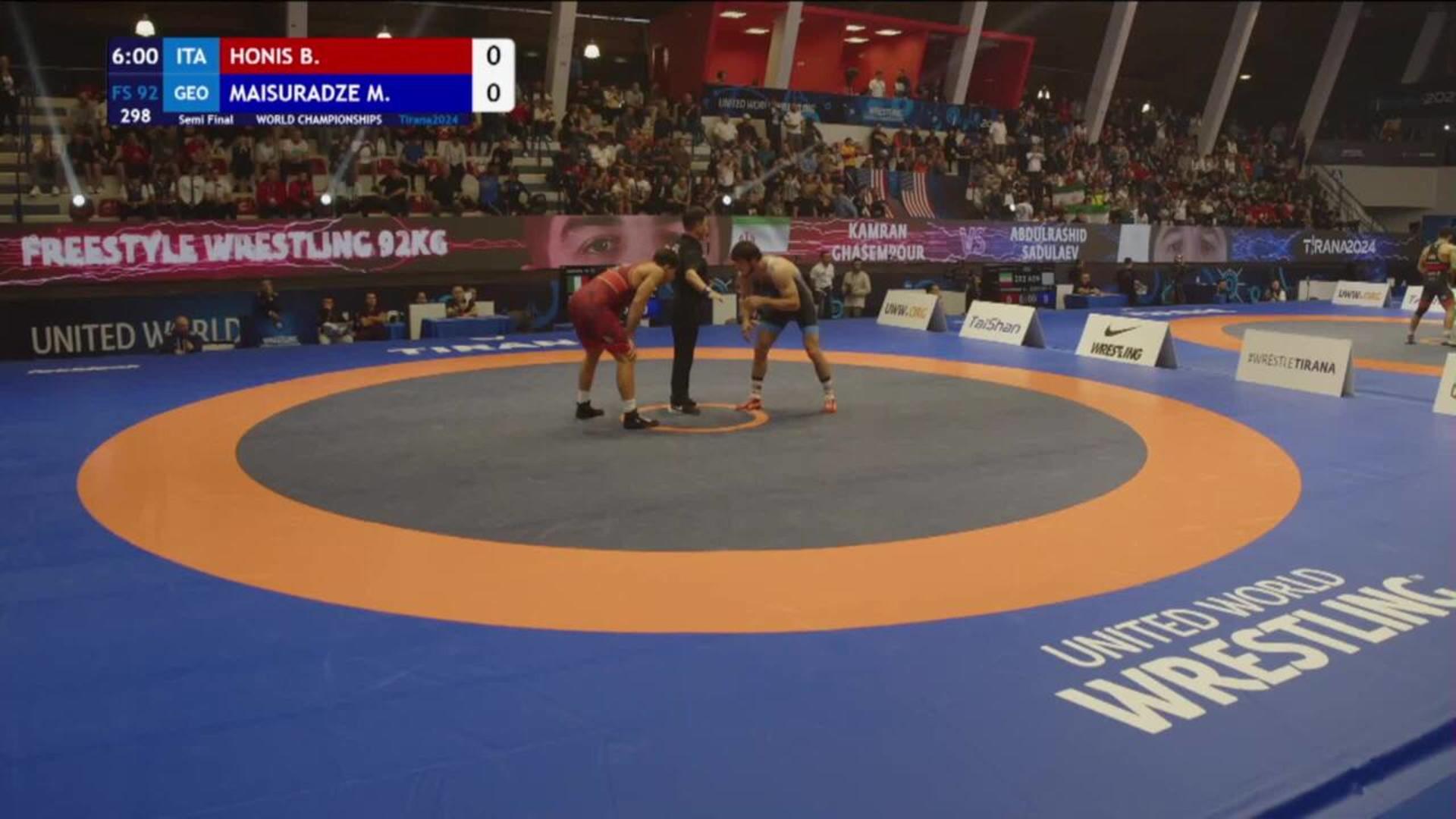 Benjamin Konrad HONIS (ITA) vs. Miriani MAISURADZE (GEO) | 2024 Seniors ...