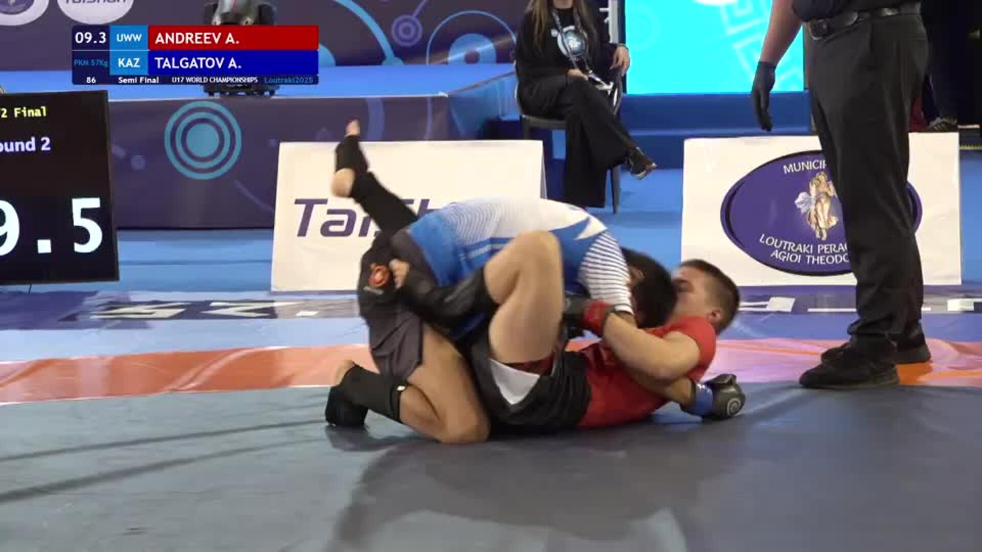 Aleksandr ANDREEV (UWW) vs. Adilzhan TALGATOV (KAZ) | U17 WORLD ...