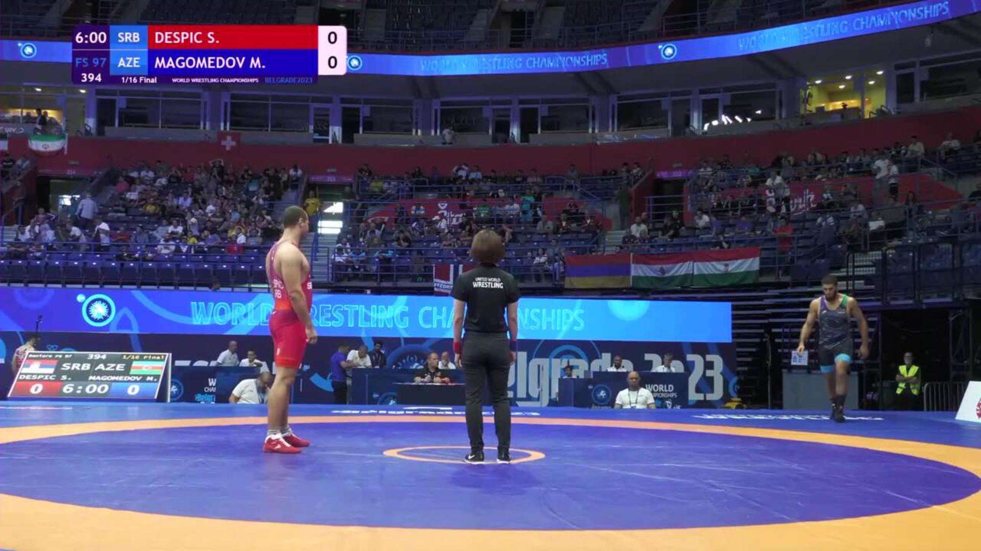 Strahinja DESPIC (SRB) vs. Magomedkhan MAGOMEDOV (AZE) | Seniors World ...