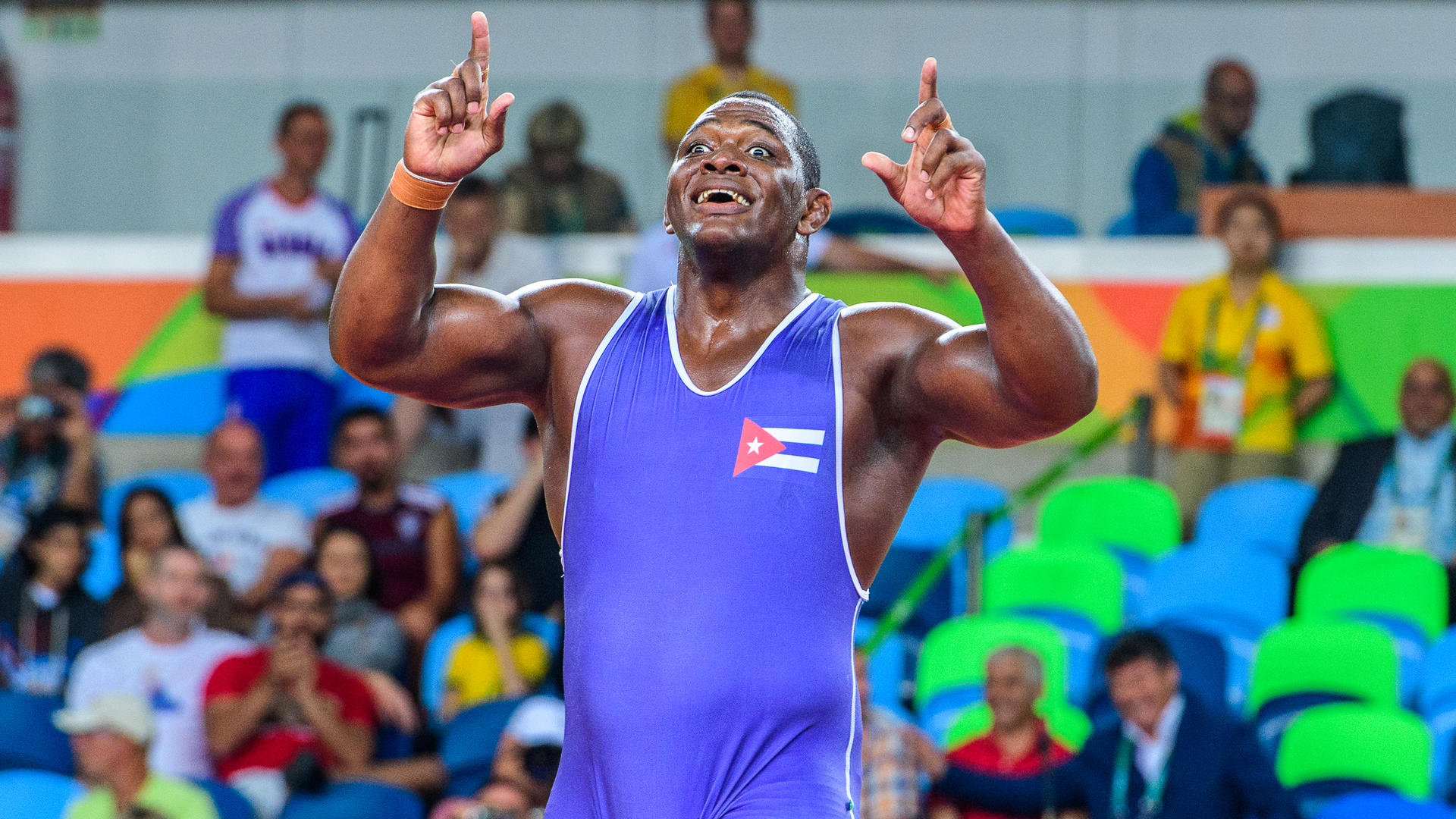 Mijain LOPEZ (CUB) four-time Olympic champion.