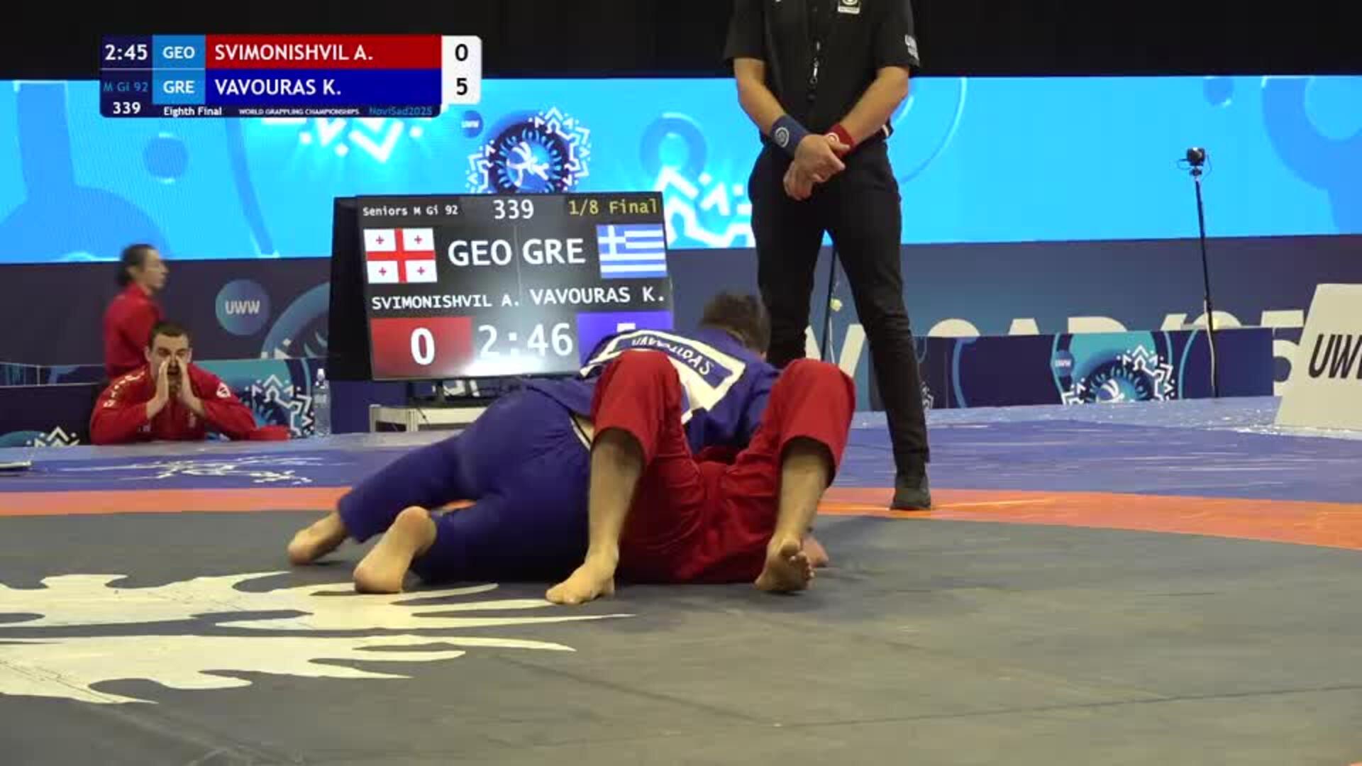 Amirani SVIMONISHVILI (GEO) vs. Konstantinos VAVOURAS (GRE) | WORLD ...