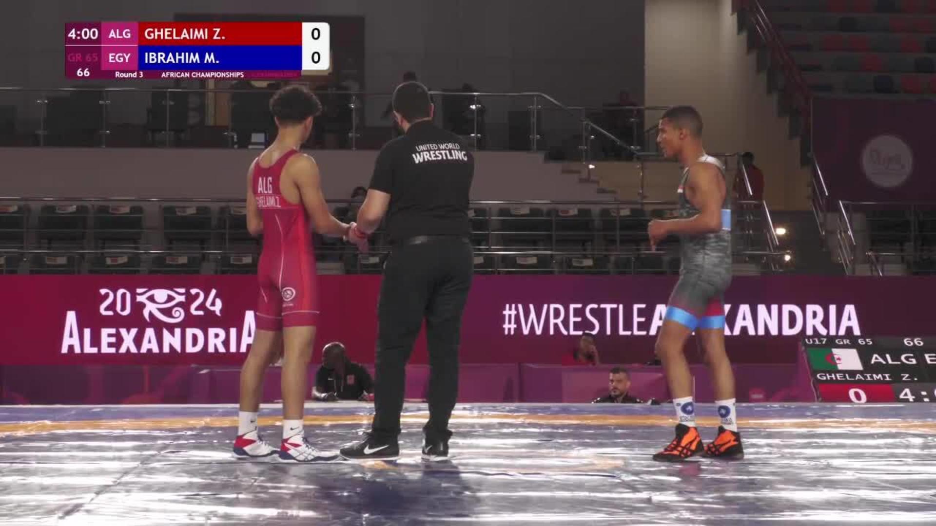 Zoubir GHELAIMI (ALG) vs. Mohamed Shaaban Elsayed Shaaban IBRAHIM (EGY) | 2024 U17 - U20 ...