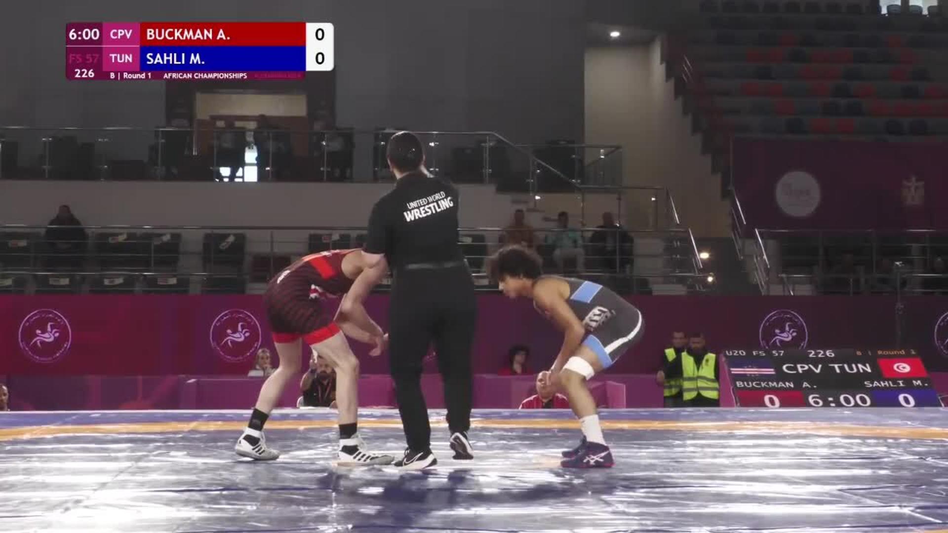 Alexander Joseph BUCKMAN (CPV) vs. Mokbel SAHLI (TUN) | 2024 U17 - U20 ...