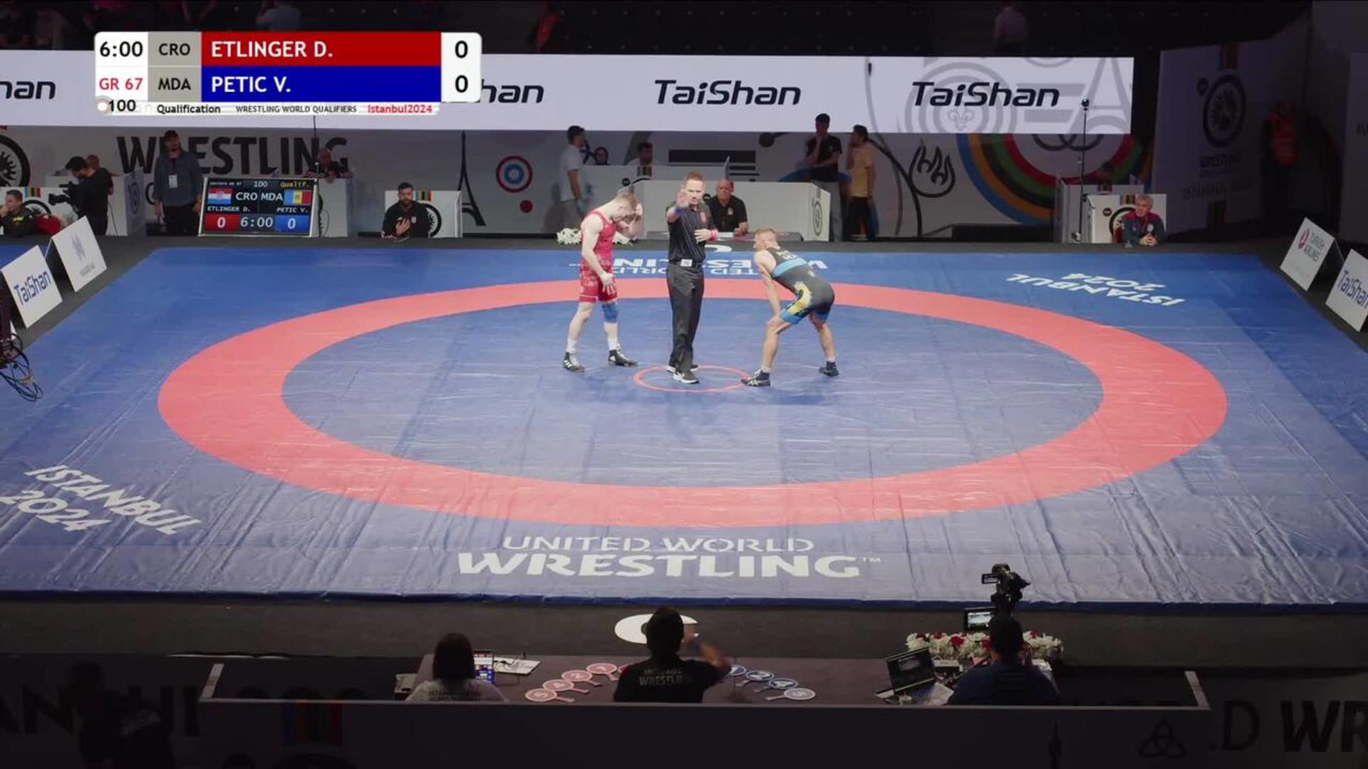 Dominik ETLINGER (CRO) vs. Valentin PETIC (MDA) | 2024 World OG ...