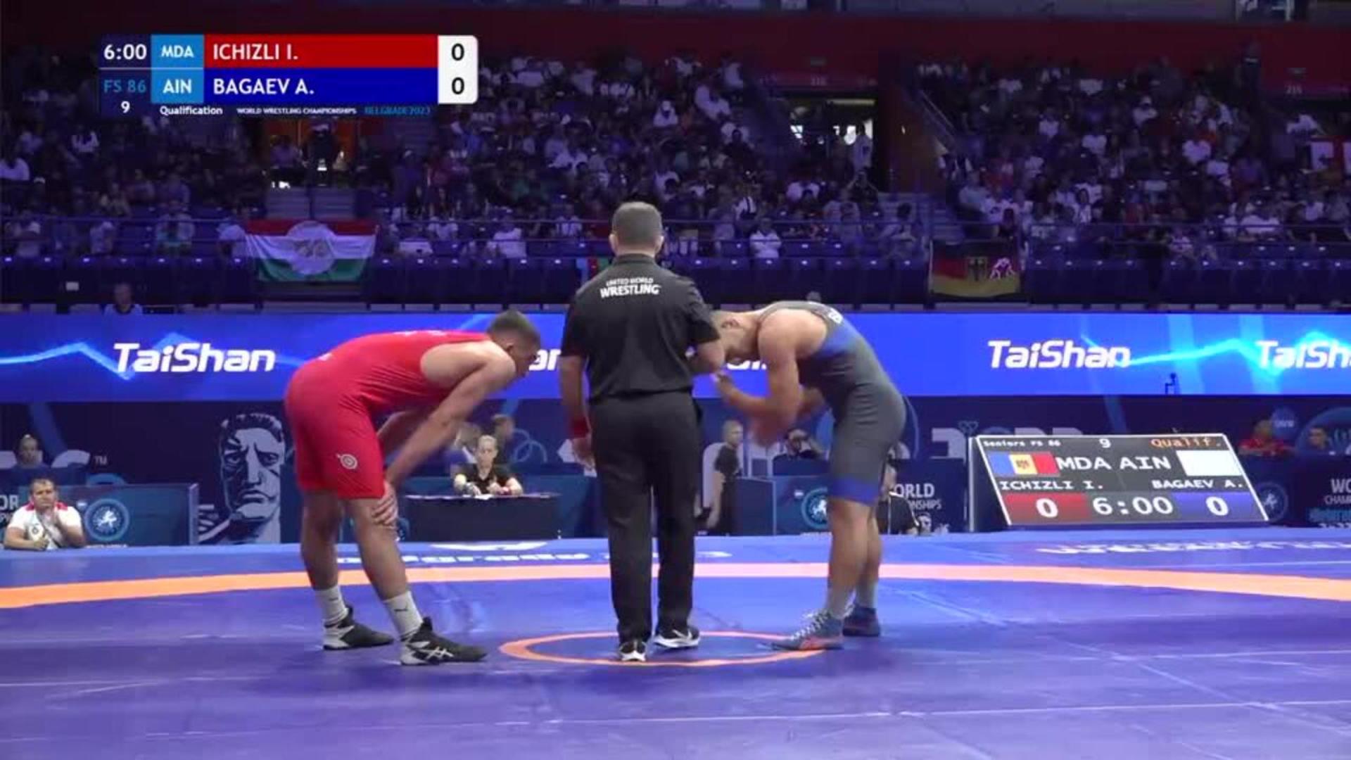 Ivan ICHIZLI (MDA) vs. Arslan BAGAEV (AIN) | Seniors World Championships 2023 | Qualification ...