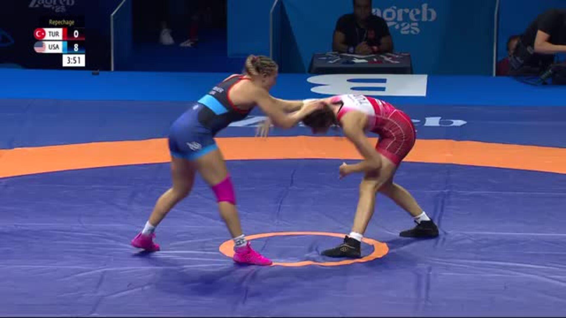 Elmira YASIN (TUR) vs. Kylie Renee WELKER (USA) | WORLD WRESTLING ...