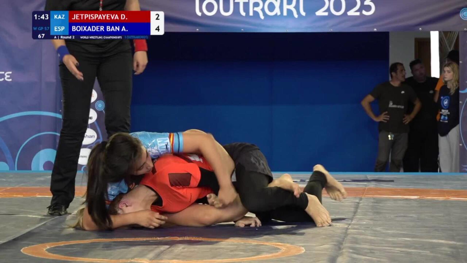 Diana JETPISPAYEVA (KAZ) vs. Alejandra BOIXADER BANOL (ESP) | WORLD WRESTLING CHAMPIONSHIPS 2023 ...