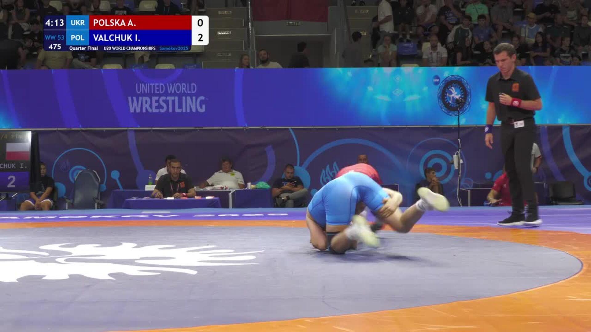 Anastasiia POLSKA (UKR) vs. Ilona VALCHUK (POL) | U20 WORLD ...