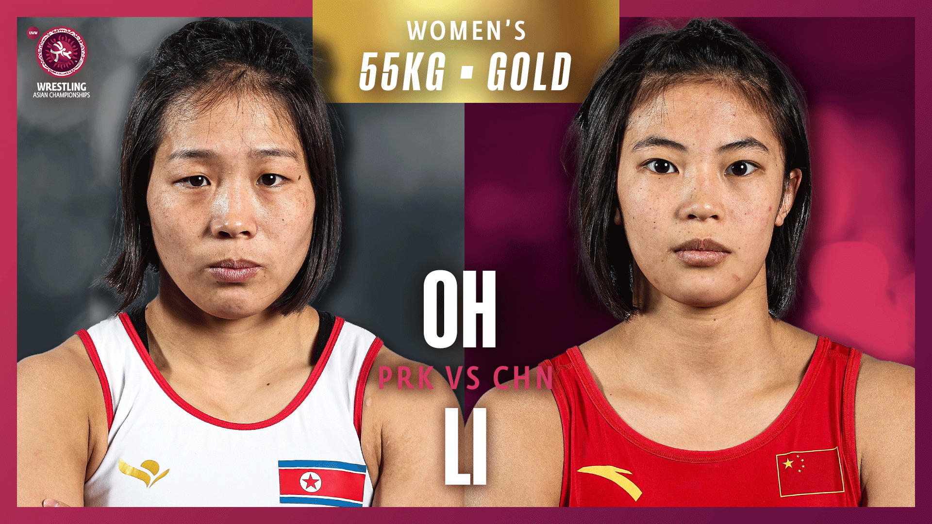 Kyong Ryong OH (PRK) vs. Yuxuan LI (CHN) | ASIAN WRESTLING CHAMPIONSHIPS 2025 | Gold Medal | WW 55Kg