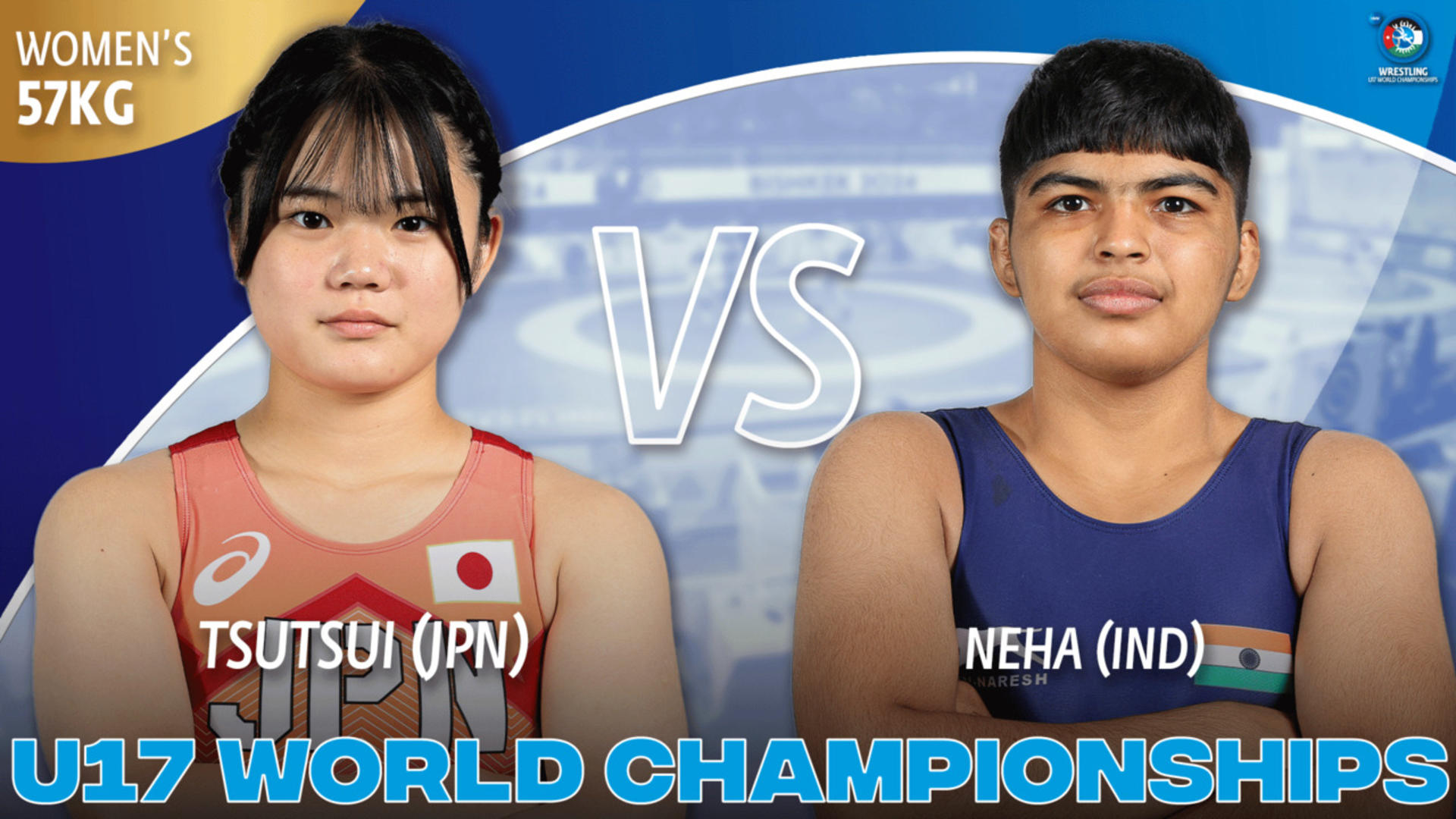 So TSUTSUI (JPN) vs. Neha NEHA (IND) | U17 WORLD CHAMPIONSHIPS 2024 ...