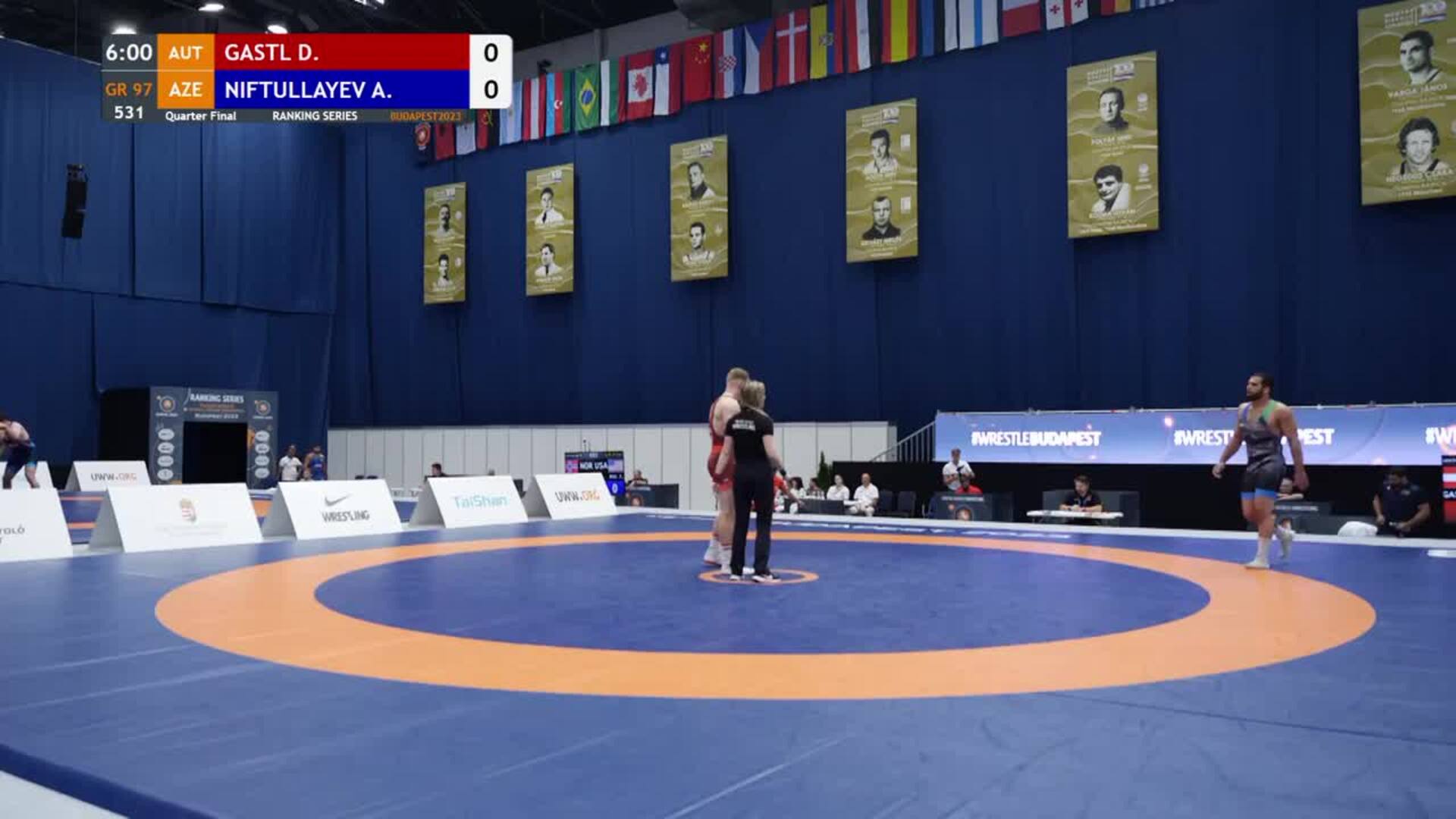 Quarter Final • GR 97Kg • Daniel GASTL (AUT) vs. Arif NIFTULLAYEV (AZE)